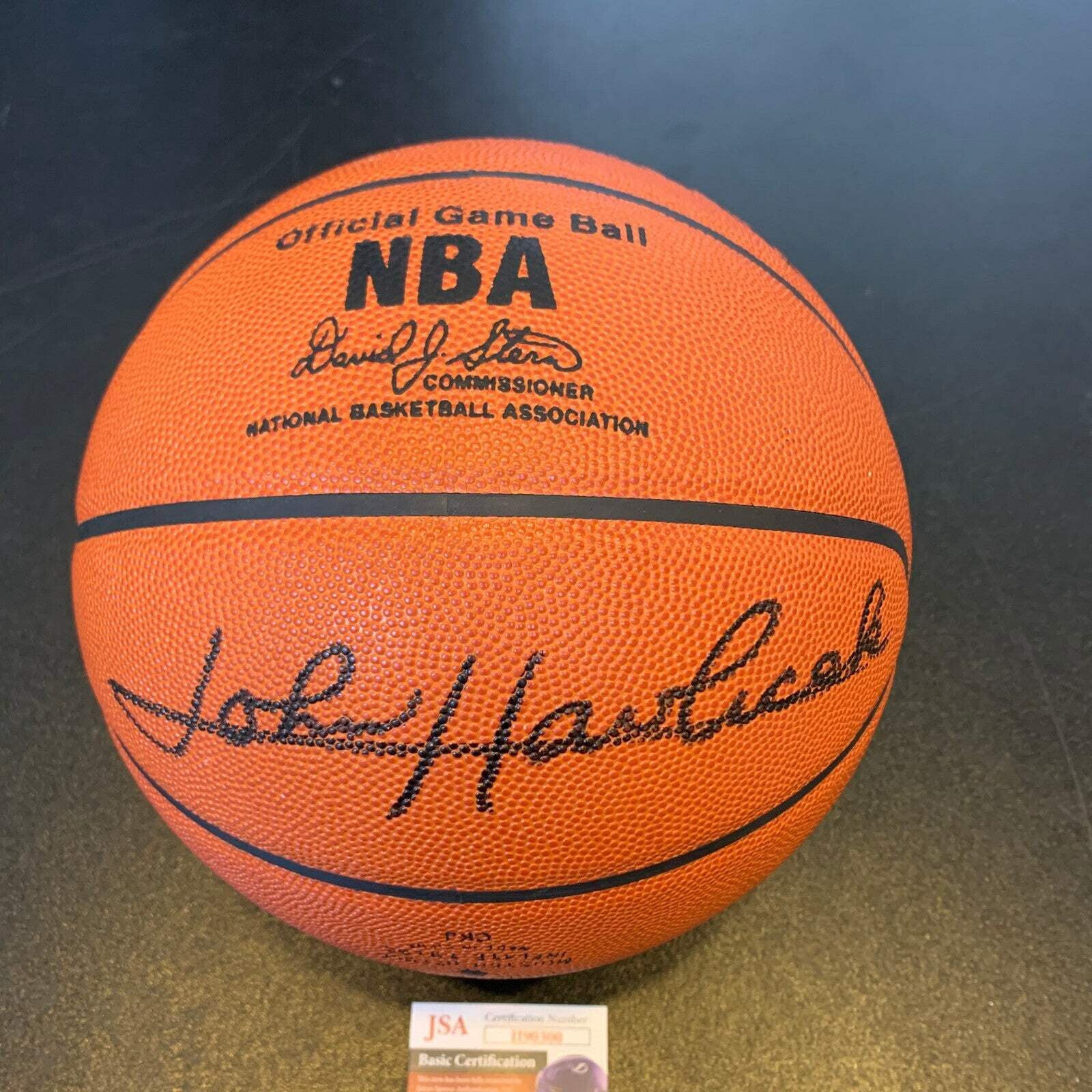 Rare John Havlicek Signed Spalding NBA Official Game Basketball With ...