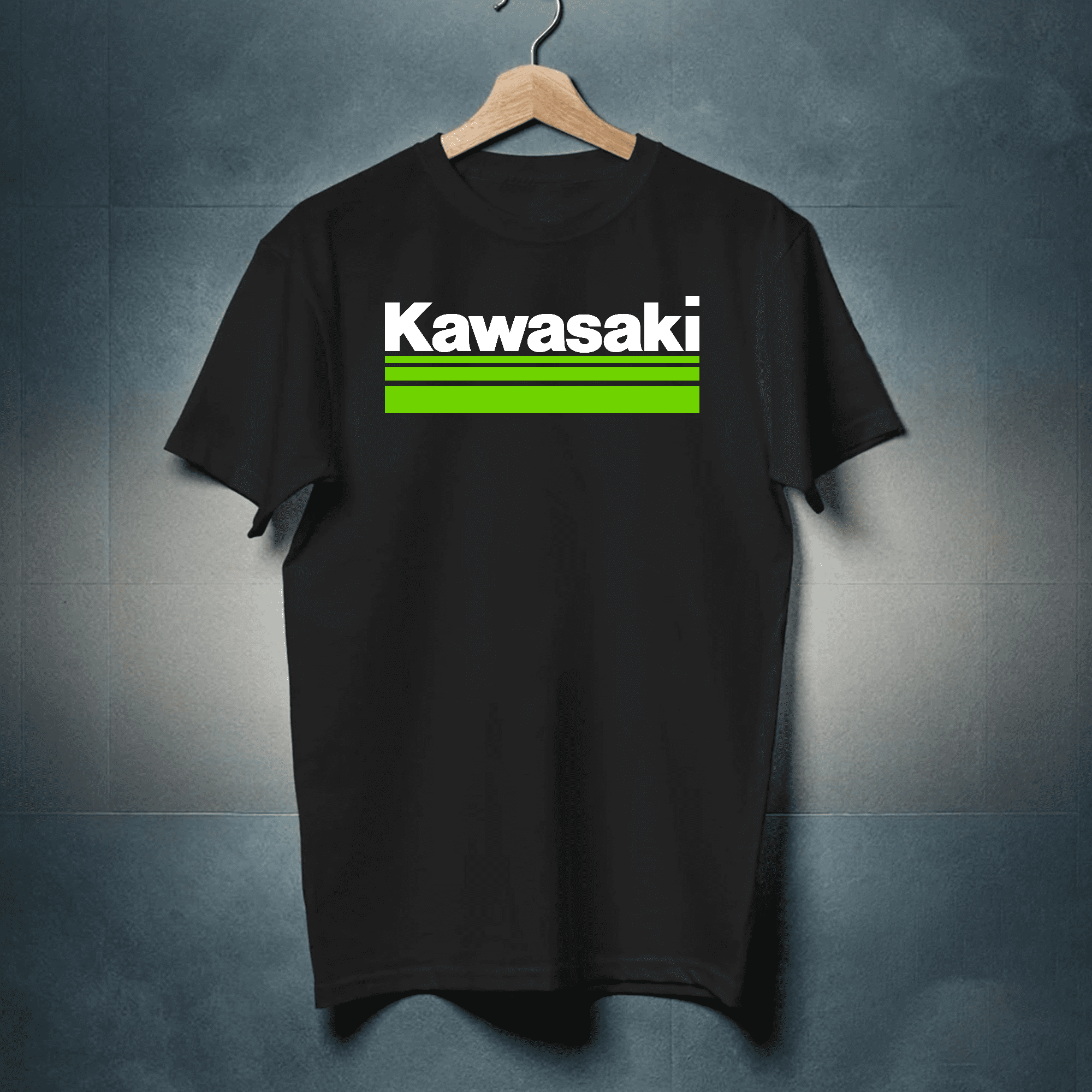 Rare KAWASAKI LOGO BLACK T-SHIRT GREEN Racing Sweatshirt Ninja Motorcycle Motor Bike - Walmart.com