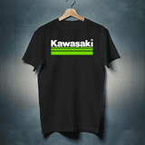 Rare KAWASAKI LOGO BLACK T-SHIRT GREEN Racing Sweatshirt Ninja ...