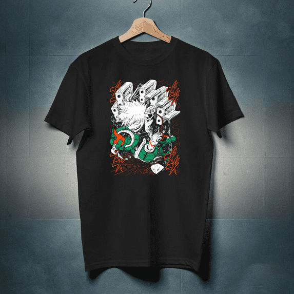 Rare Katsuki Bakugo T-Shirt Manga My Hero Academia Anime Gift Tshirt ...