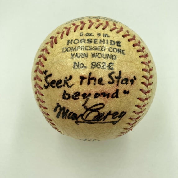 Rare Max Carey Single Signed Autographed Baseball PSA DNA COA Hall Of ...