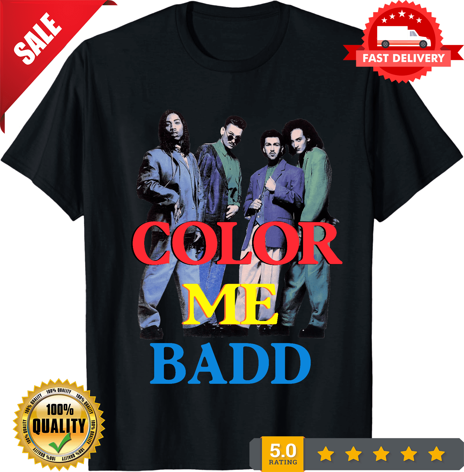 Rare Members Of Color Me Badd Band Cotton All Size Unisex White Shirt S ...