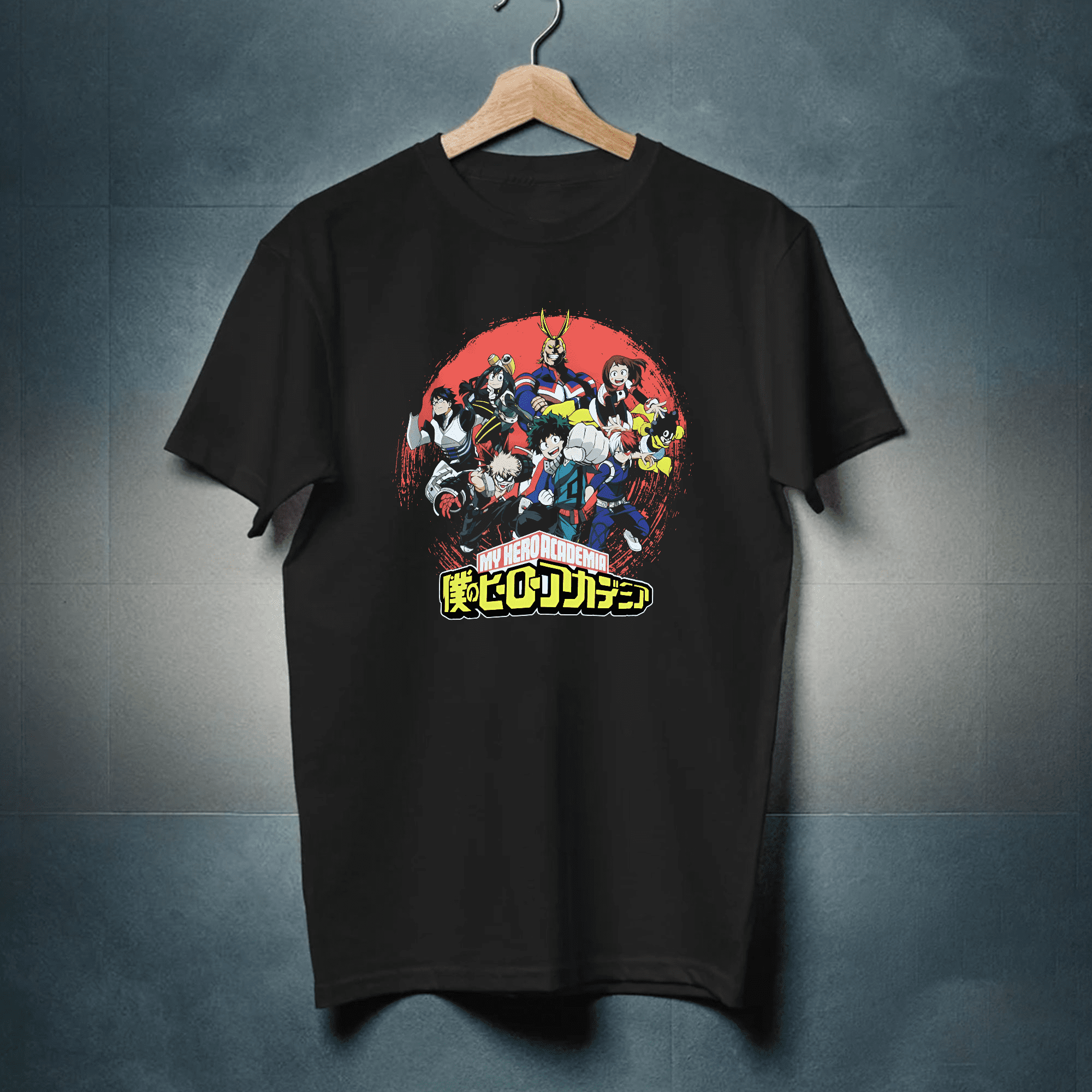 Rare My Hero Academia T-Shirt - Giant Class 1A Group in Red Circle ...