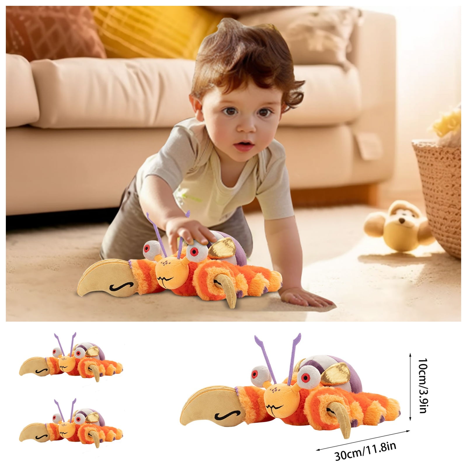 Rare Mythical Buzzinga Plush – 11.8" Fan-Made Stuffed Animal with Fiery ...