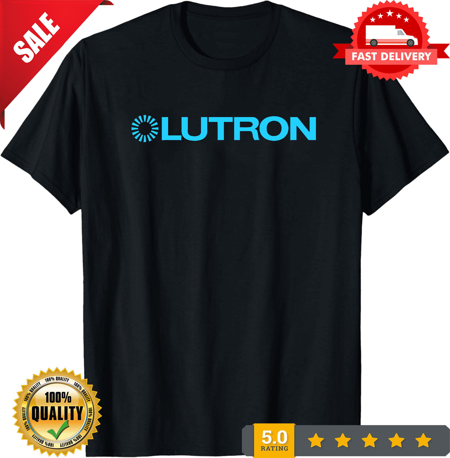 Rare New Lutron dimmer switches Logo T Shirt Funny Size S to 5XL ...