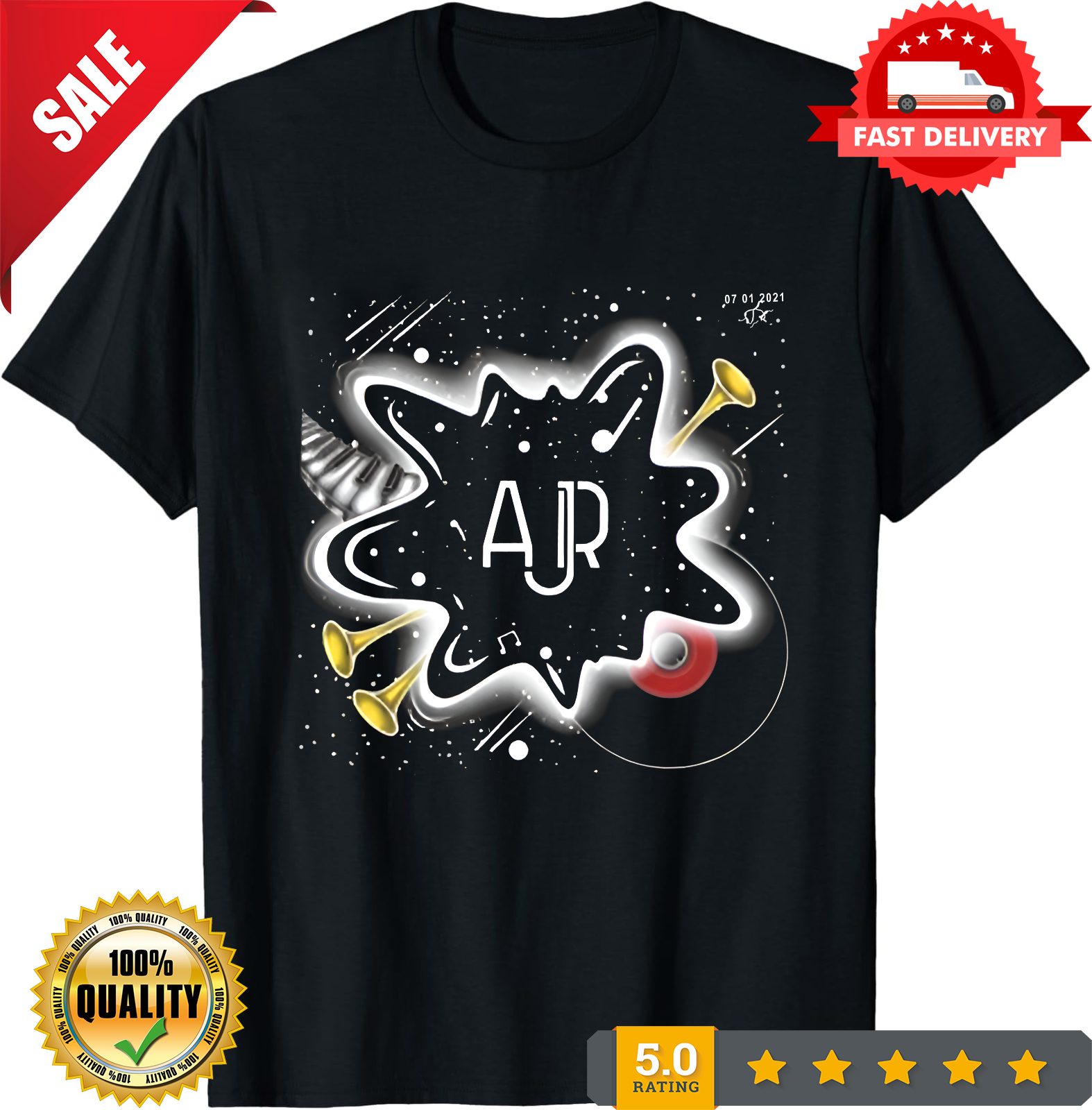 Rare New Rare AJR logo Unisex Men S-5XL Tee, LIMITED EDITION-TH69987 ...