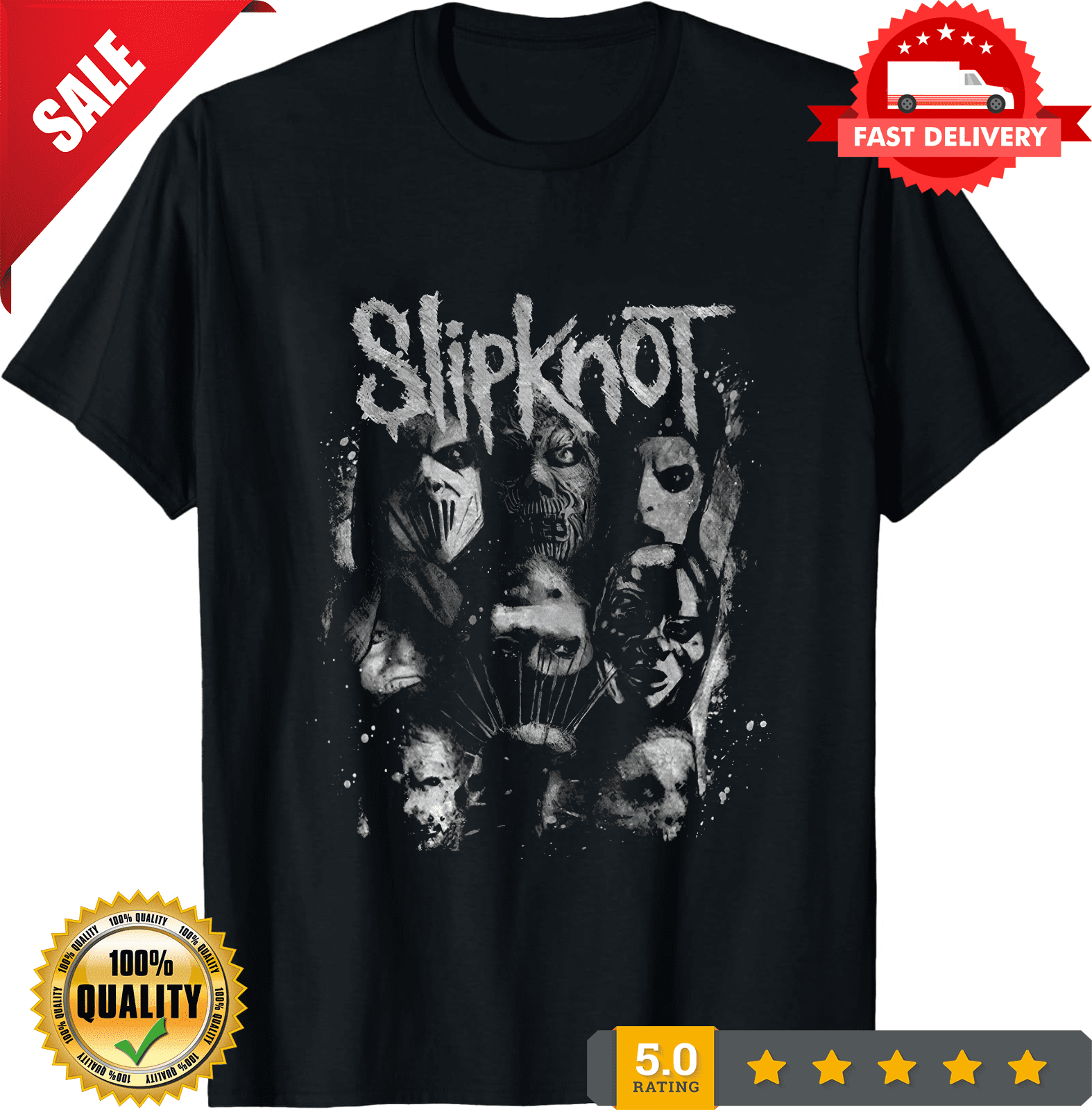 Rare Official Slipknot We Are Not Your Kind T-Shirt Black Splatter ...