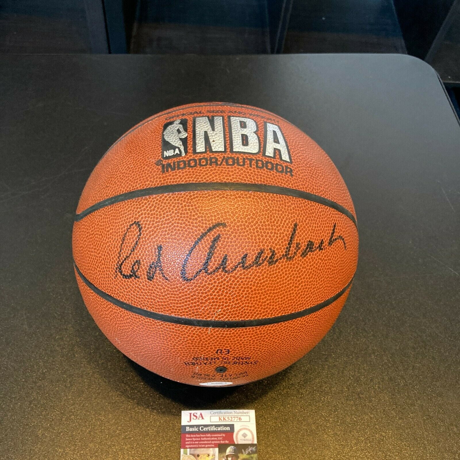 Rare Red Auerbach Signed Spalding NBA Basketball JSA COA Boston Celtics ...