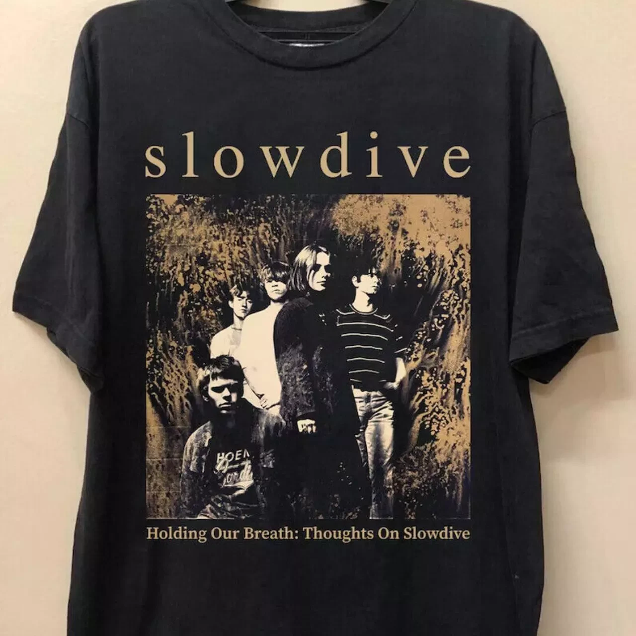 Rare Slowdive Band Music Gift For Fan Black All Size Shirt HE02 ...