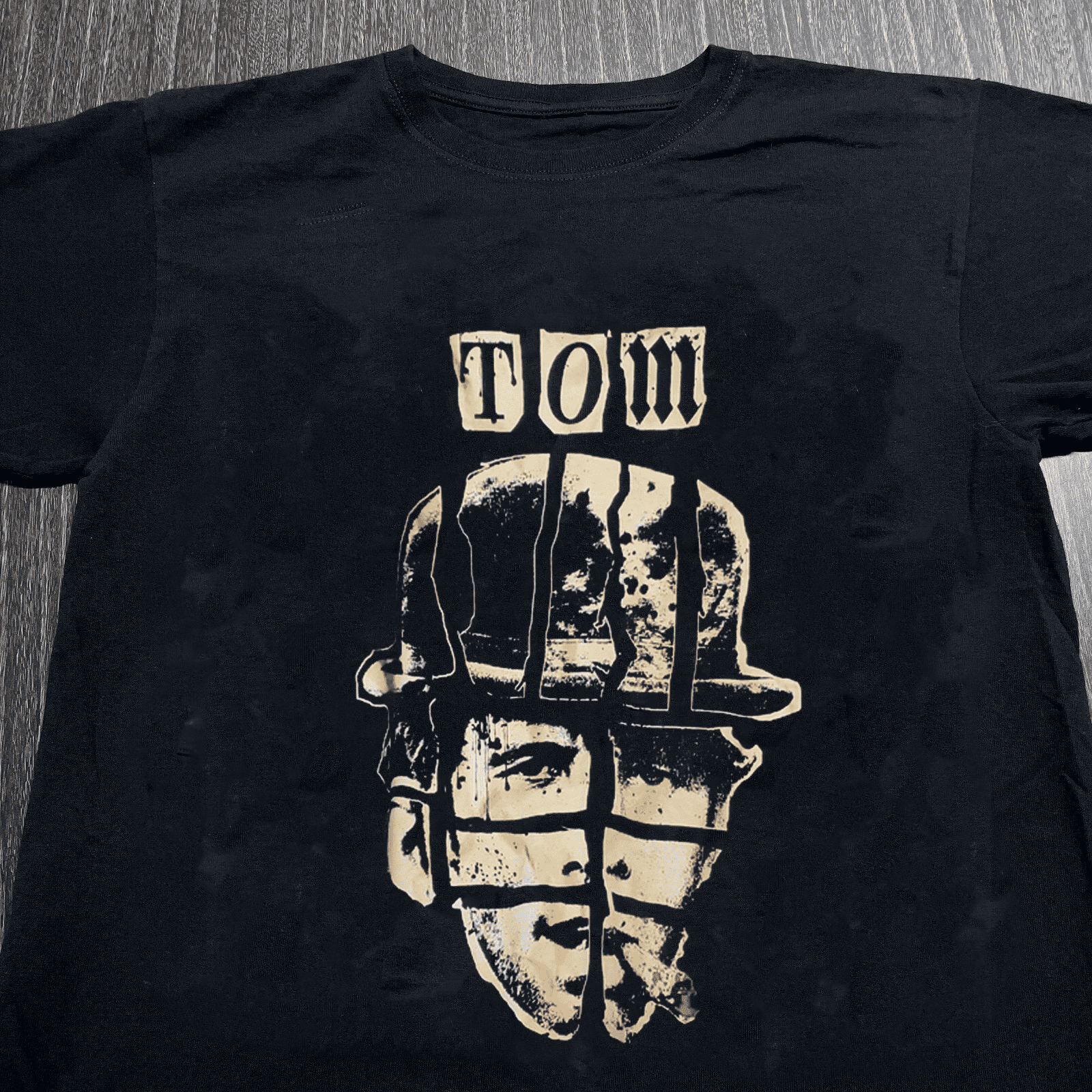 Rare Tom Waits Singer Reprint Gift For Fan S-2345XL Black Men Shirt ...