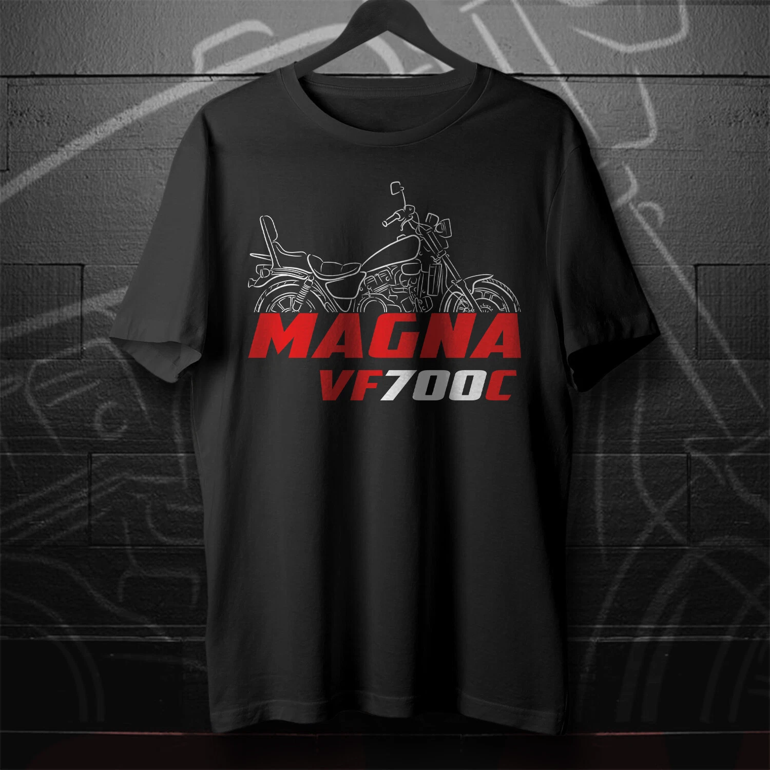 Rare VF 700C Magna 1984-1986 - Motorcycle T-Shirt for Riders - Walmart.com