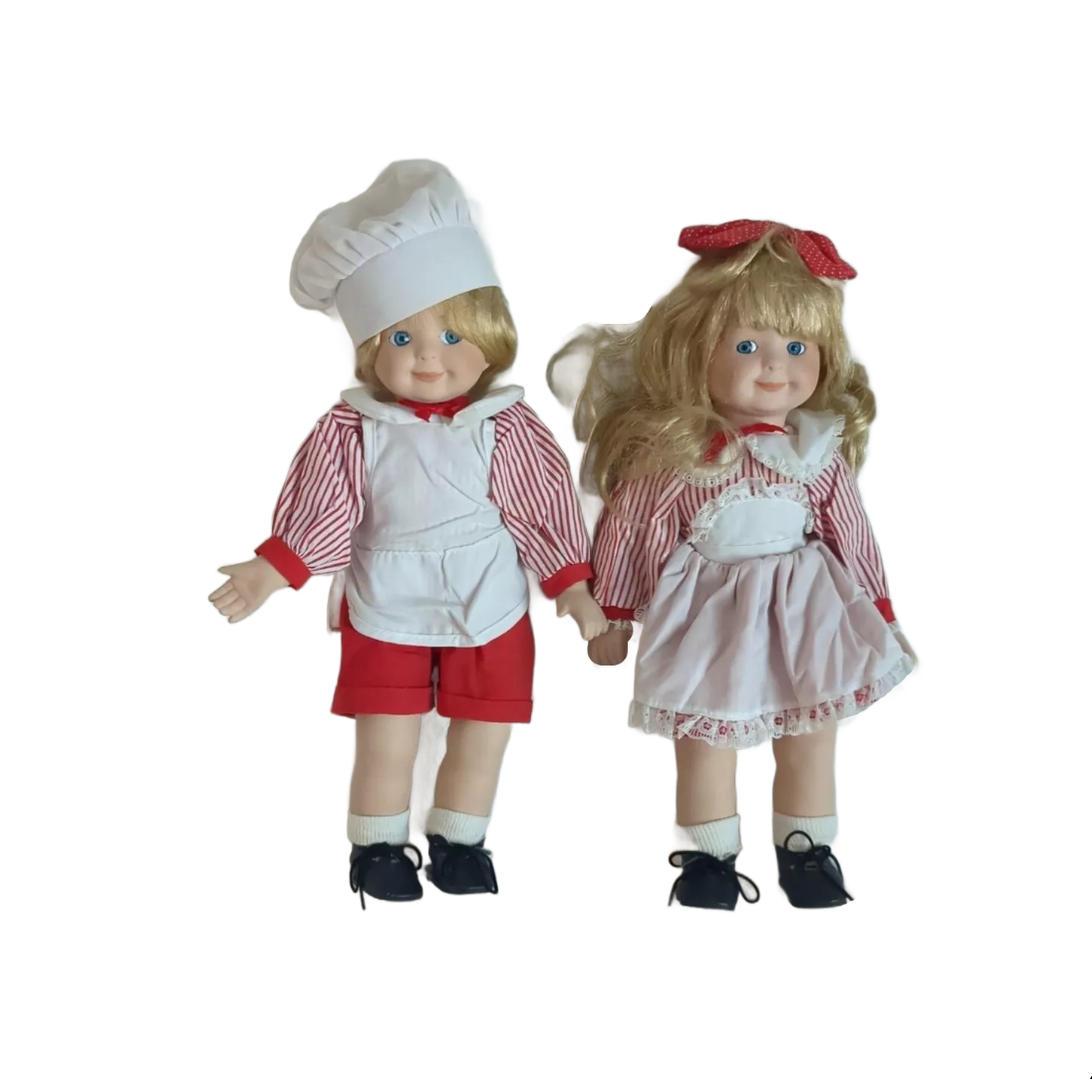 Rare Vintage Design Debut Porcelain Dolls Chef Boy & Chef Girl ...