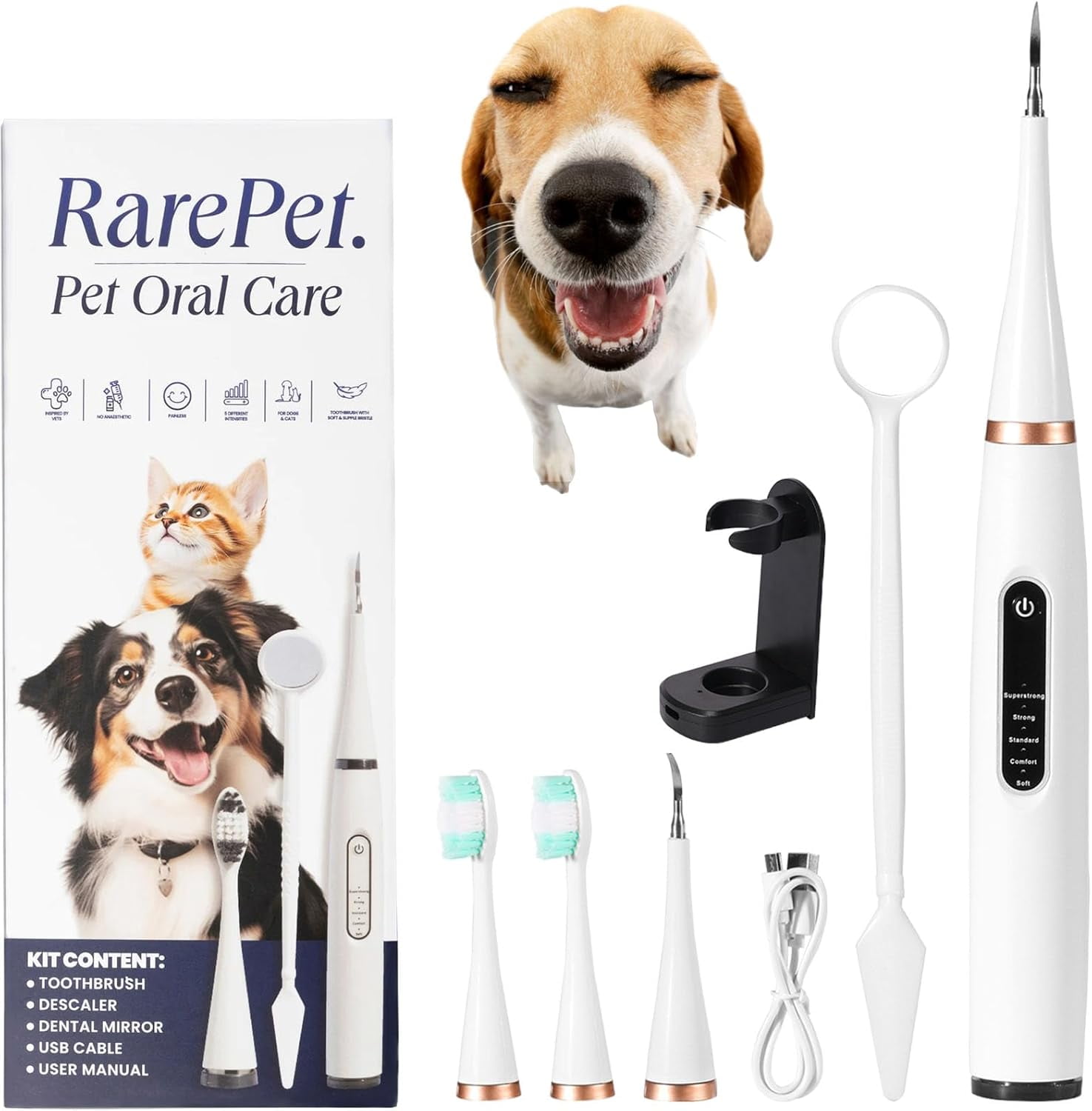Rarepet Canident - Sonic Tooth Cleaner for Dogs, Rare Pet Sonic Tooth ...