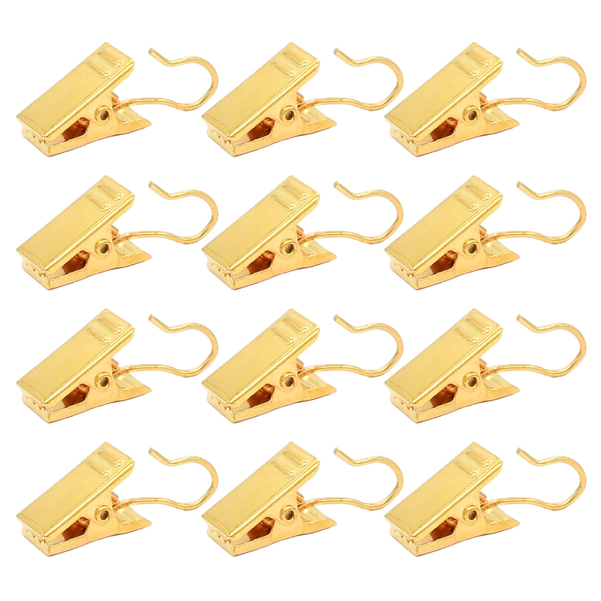 Rarida 100 packs of stainless steel gold window curtain clips, party ...