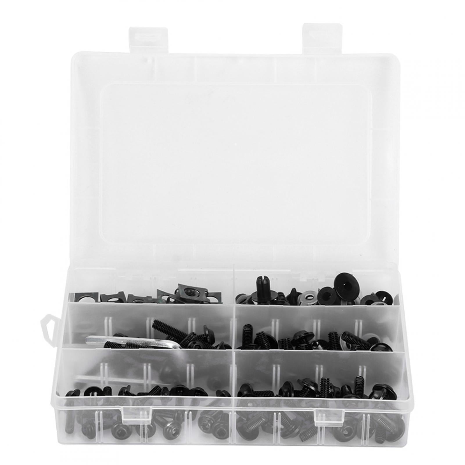 Rarida 173pcs Motorcycle Fairing Bolts Kit Windscreen Bodywork Screws ...