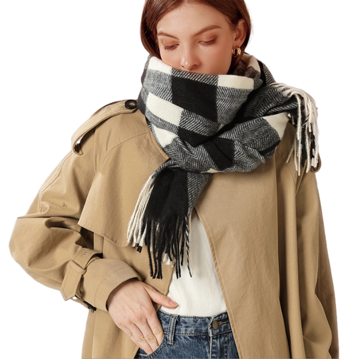 Rarida Scarf For Men Women Plaid Winter Scarf Scarves Classic Winter ...