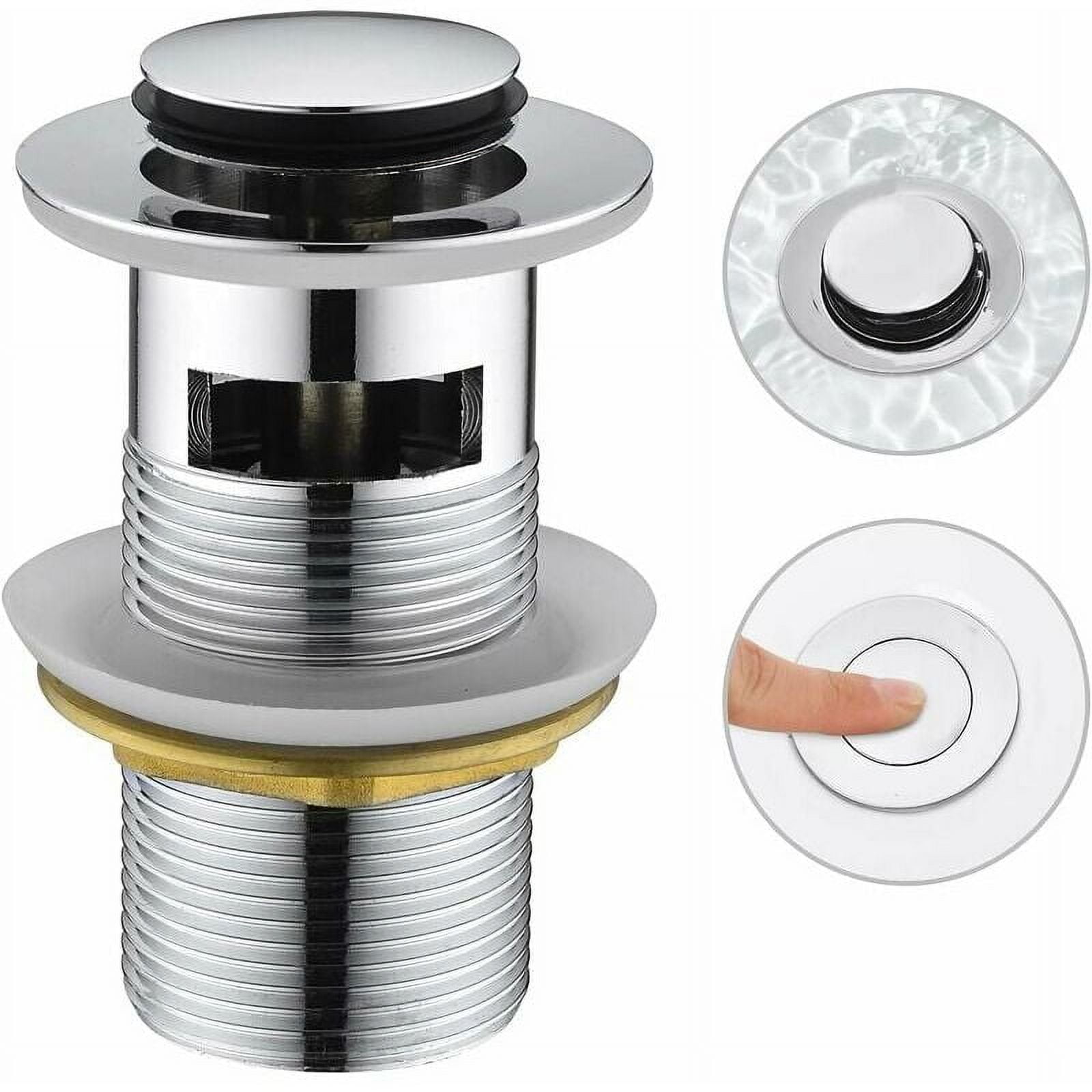 Rarida Universal Sink Drain for Stylish Bathrooms Chrome Pop-up Drain ...