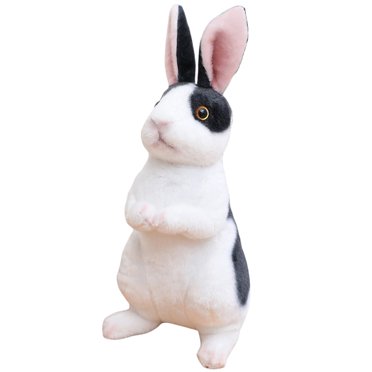 Bearington Baby Bunny Tail Plush Stuffed Animal Bunny with Rattle, 8 ...