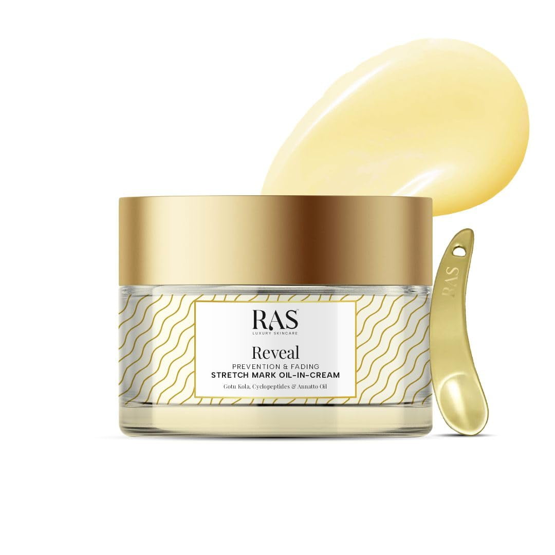 Ras Luxury Oils Reveal Stretch Mark Oil In Cream | Fades Colour And Existing Stretch Marks ...