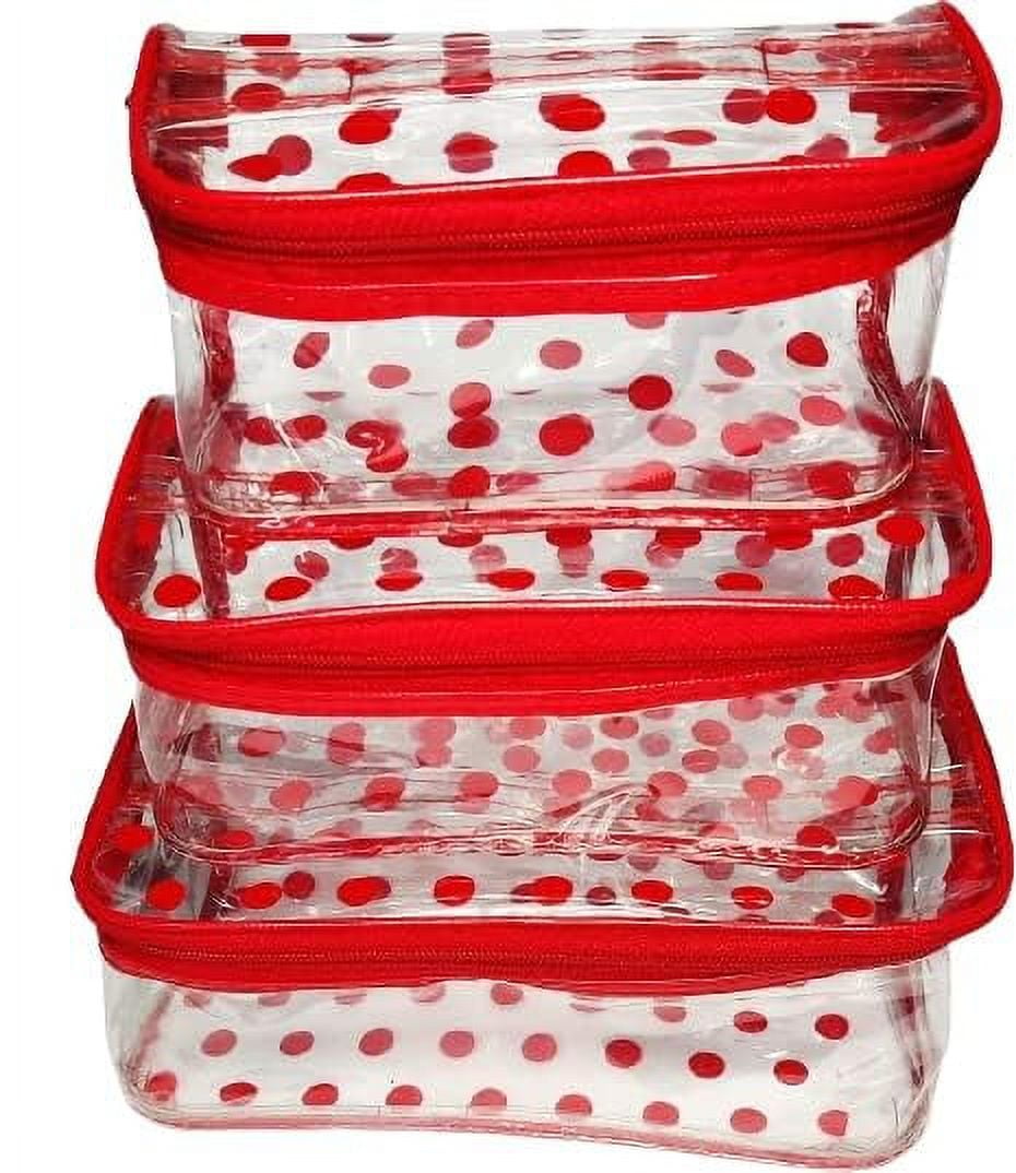 Rasafa Pack of 3 Printed Bridal Organizer, Cosmetic Box, Makeup Kit ...