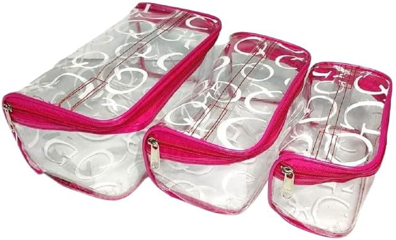 Rasafa Pack of 3 Printed Cosmetic Bag, Makeup Organizer, Makeup Kit ...