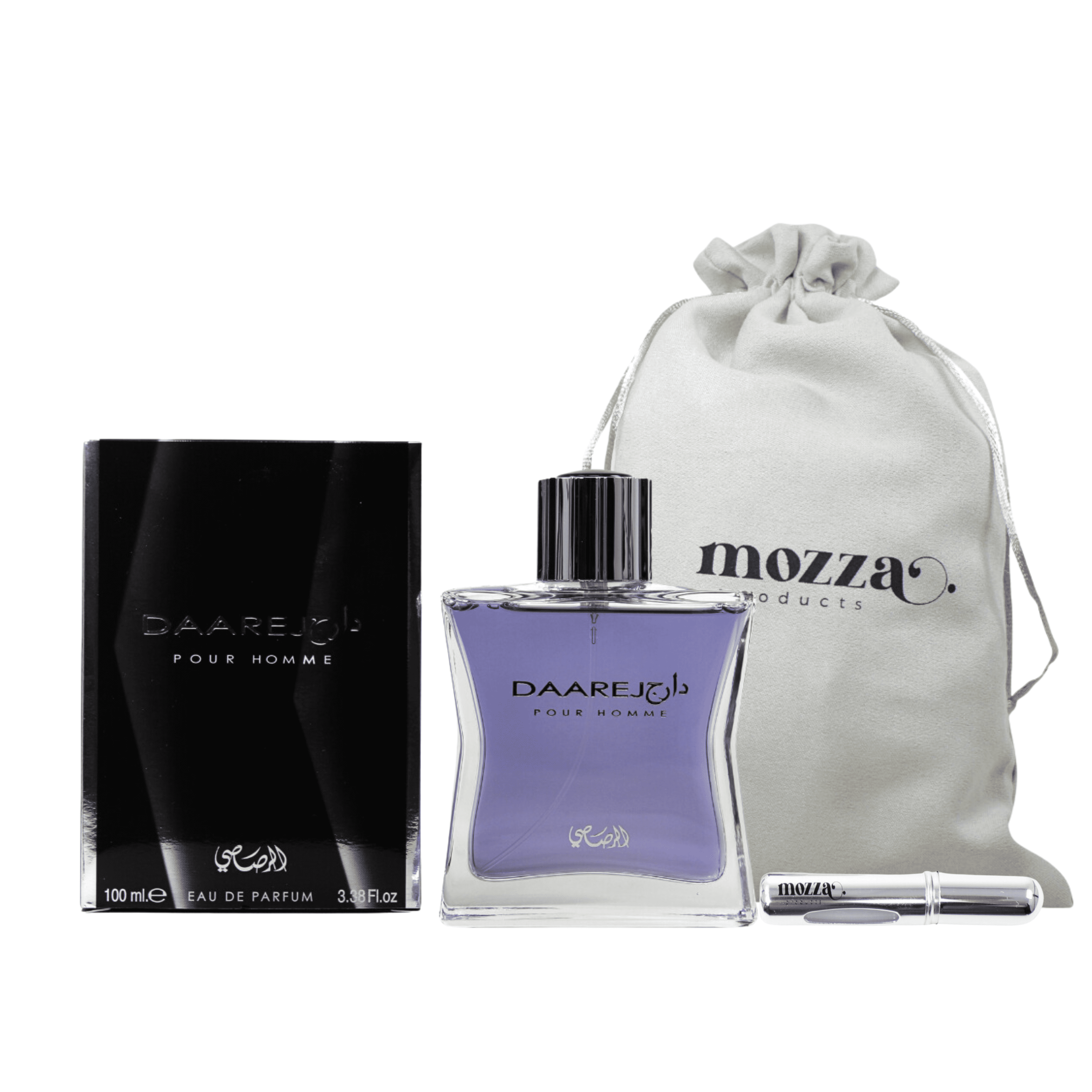 Rasasi Daarej Pour Homme 3.4 Oz EDP for Men with Mozza Bundle - Walmart.com