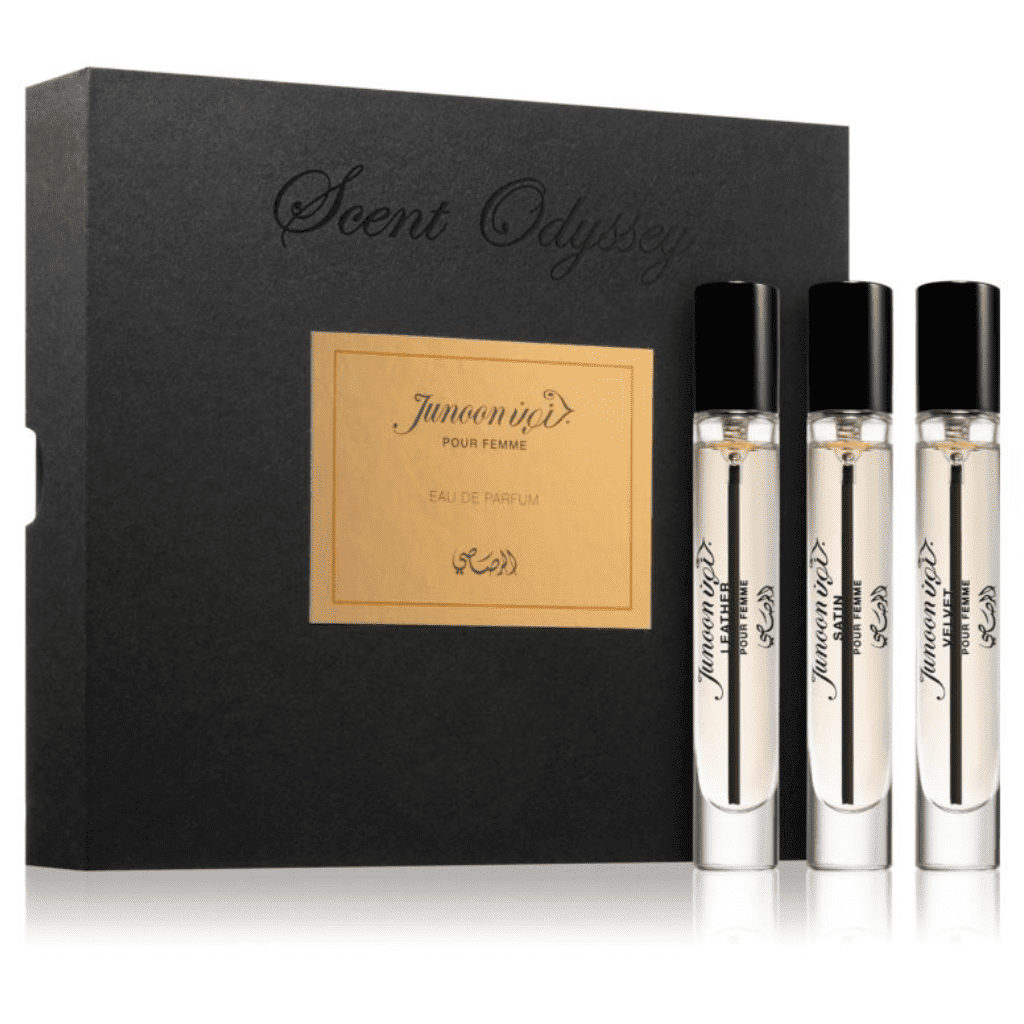 Rasasi Scent Odyssey Junoon pour Femme EDP Perfume for Women Set of 3 - 7.5ml Each - Walmart.com