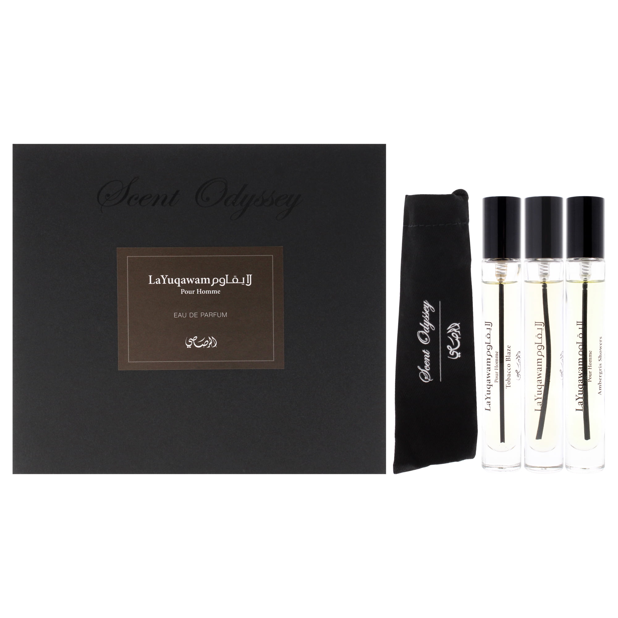 Rasasi Scent Odyssey - La Yuqawam , 3 Pc Mini Gift Set 0.25oz LaYuqawam ...