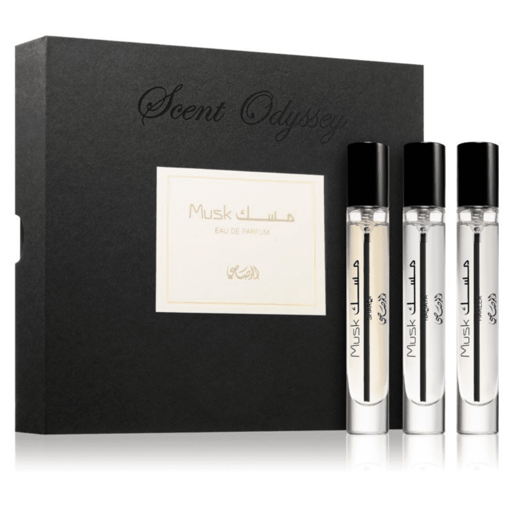 Rasasi Scent Odyssey Musk Set of 3, Long-Lasting Fragrance for Unisex ...