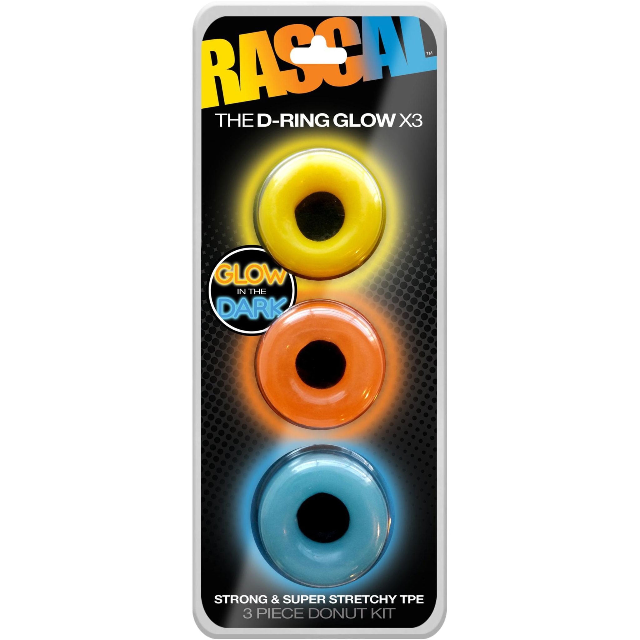 Rascal D Ring Glow X3 Cock Rings - Walmart.com