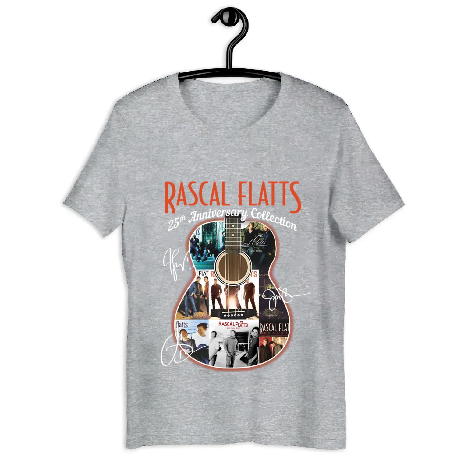 Rascal Flatts 25th Anniversary Collection Guitar Signatures T Shirt ...