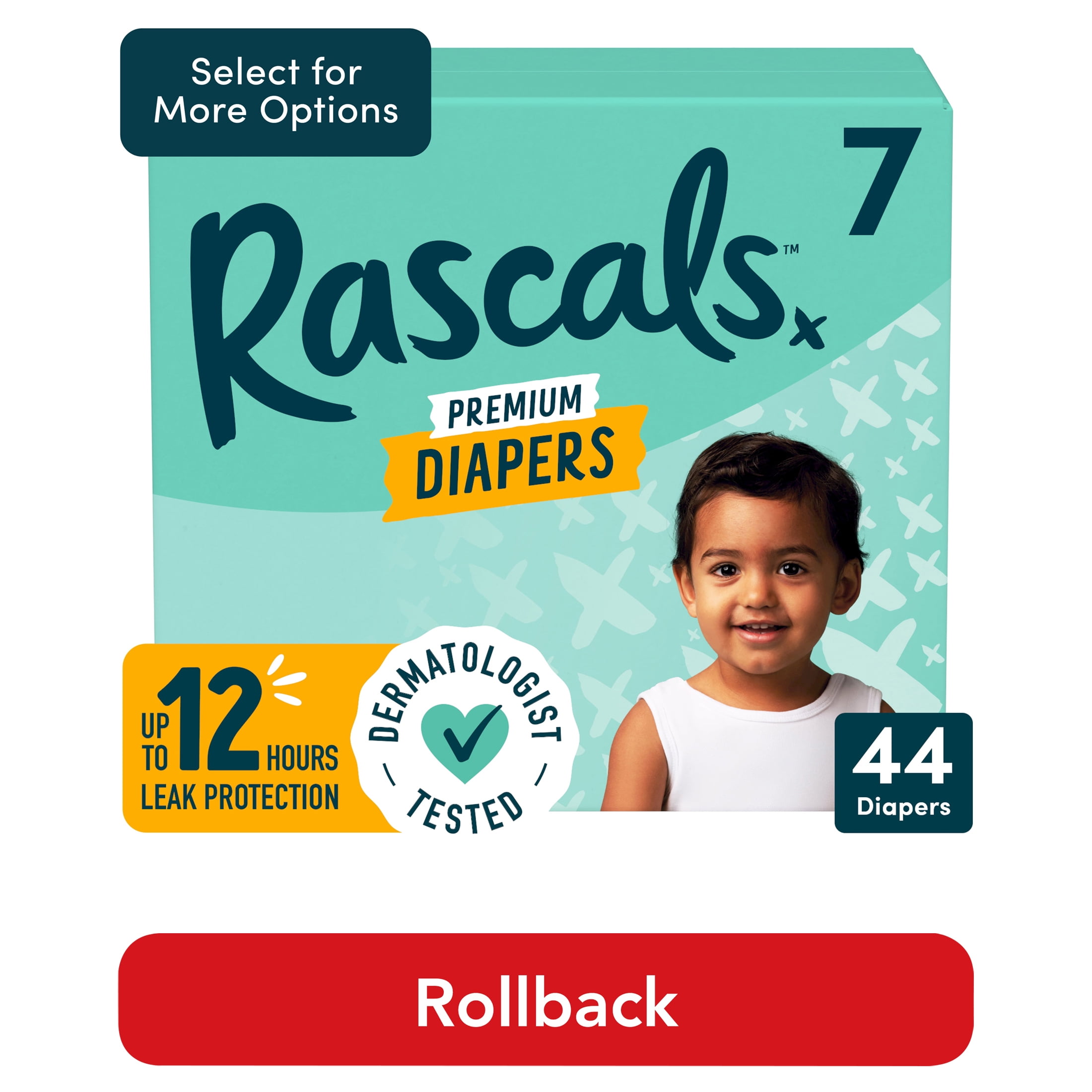 Rascals Premium Cocomelon Diapers, Size 7, 44 Count (Select for More ...
