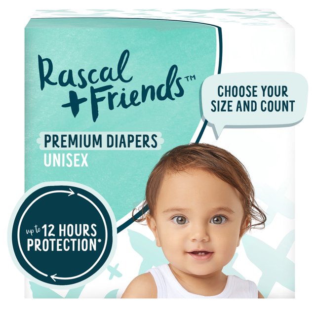 Rascal + Friends Premium Diapers, Size 5, 64 Count - Leak Protection ...