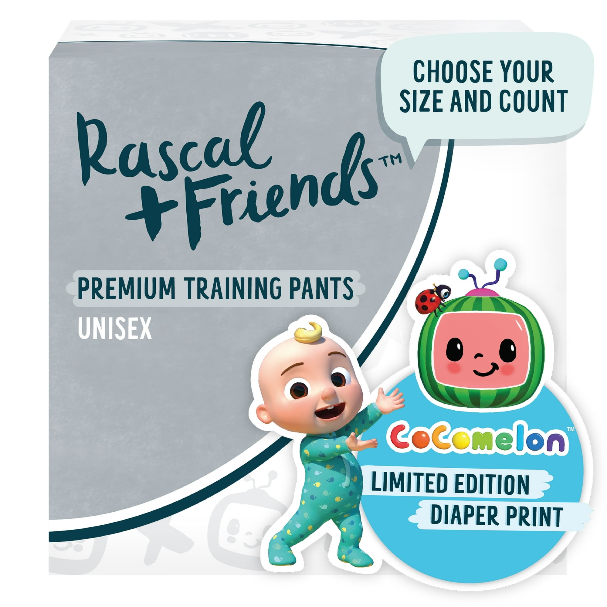Rascals Training Pants Size 2T-3T, CoComelon Limited Edition, 64 Count ...