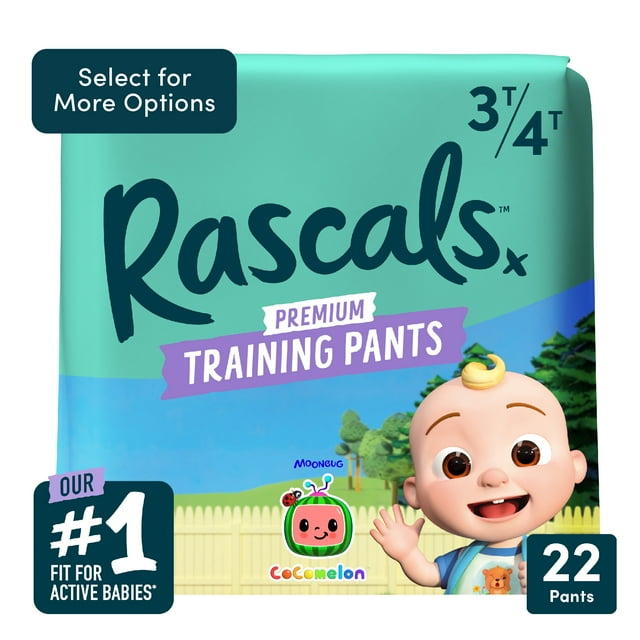Rascals Cocomelon Edition Training Pants Size 3T-4T 22 Count (Select for More Options) - Walmart.com