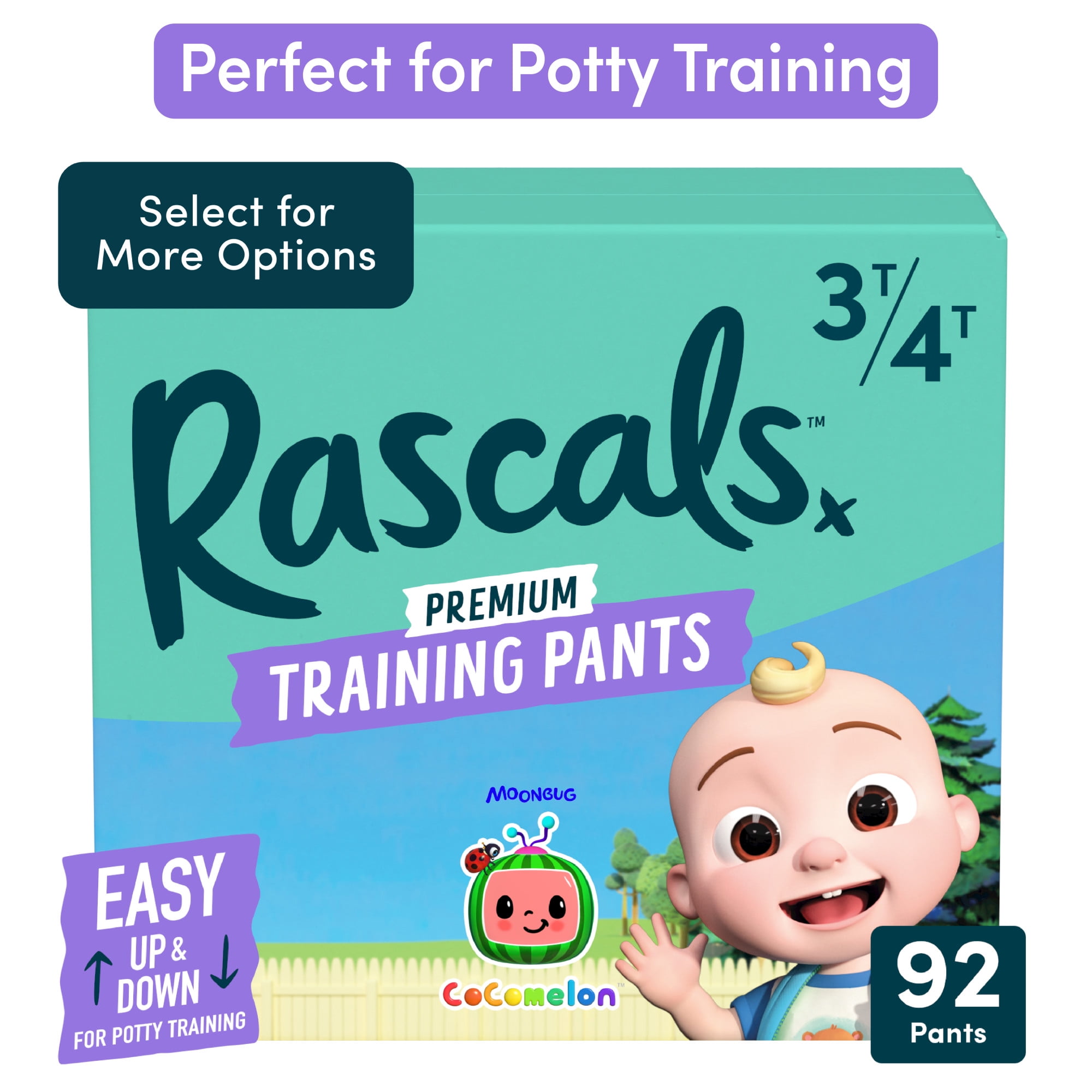 Rascals Premium CoComelon Absorbent Potty Training Pants 3T-4T, 92 ...