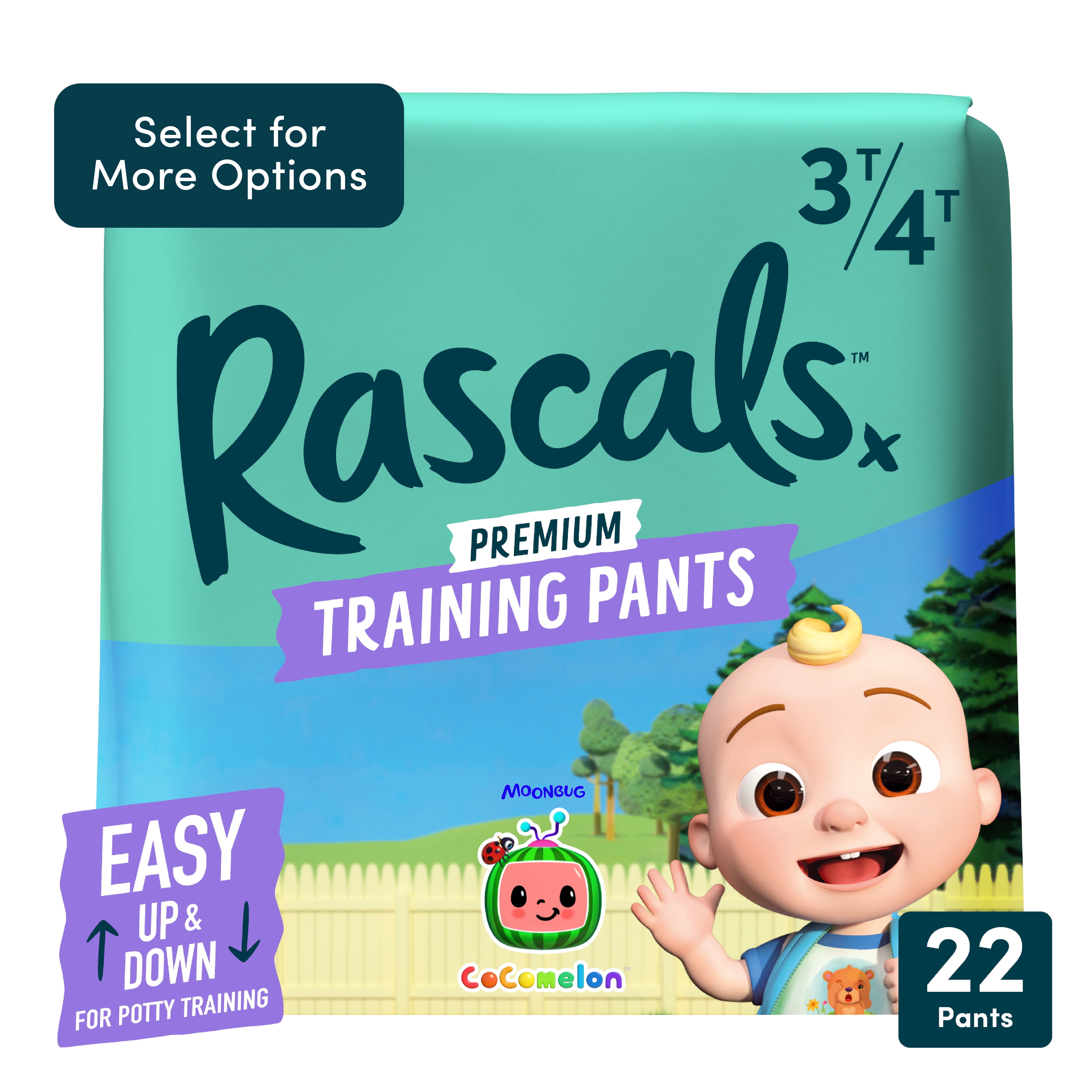 Rascals Premium CoComelon Absorbent Potty Training Pants 3T-4T, 22 ...