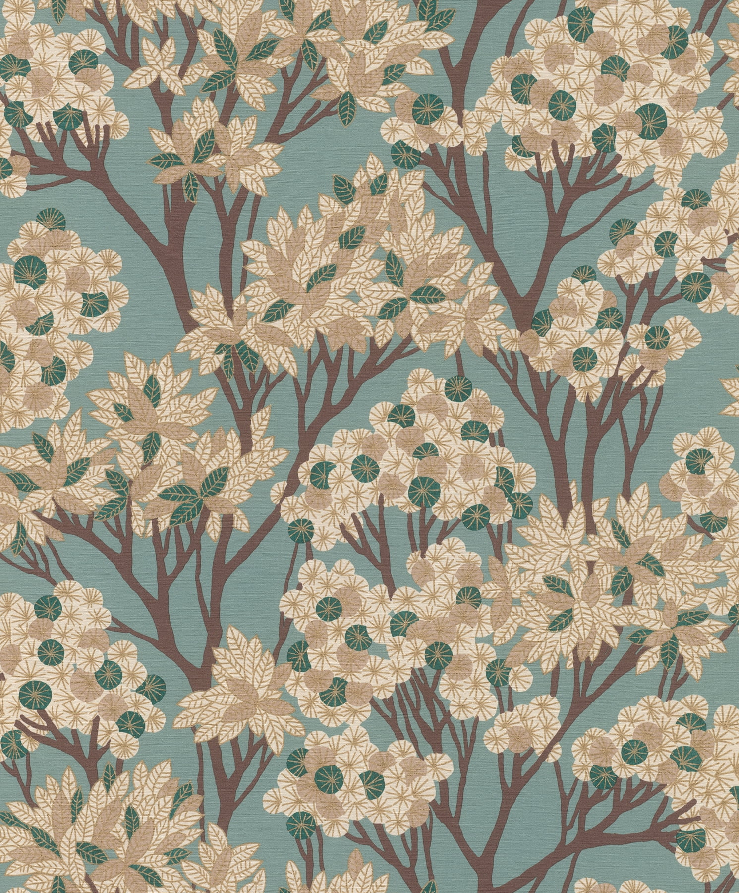 Rasch Stickley Sky Blue Tree Wallpaper - Walmart.com