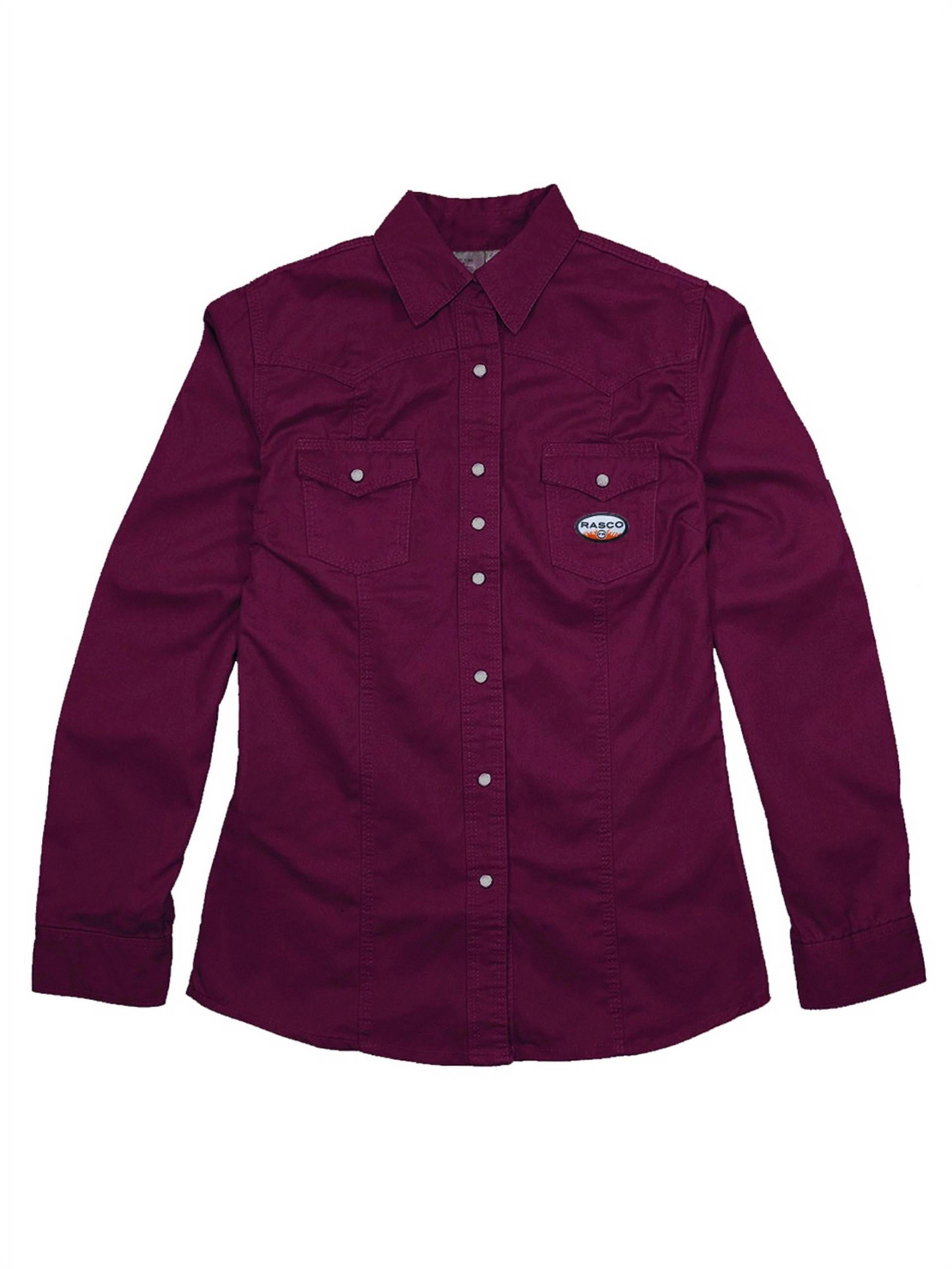 Rasco FR Plum Women's Work Shirts - Walmart.com
