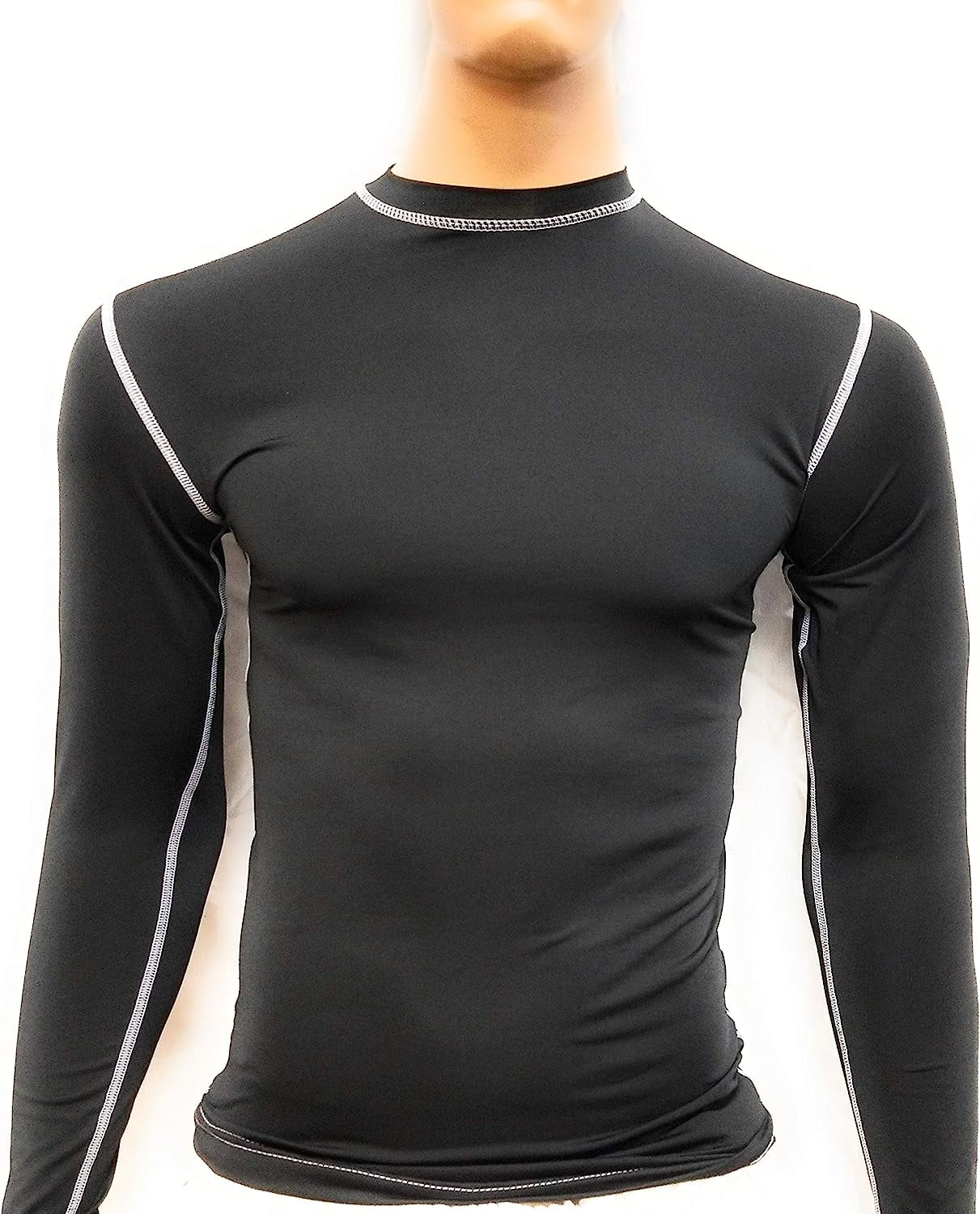 Woldorf USA BJJ Black Full Sleeve Rash Guard Size L, Body MMA Top Shirt ...