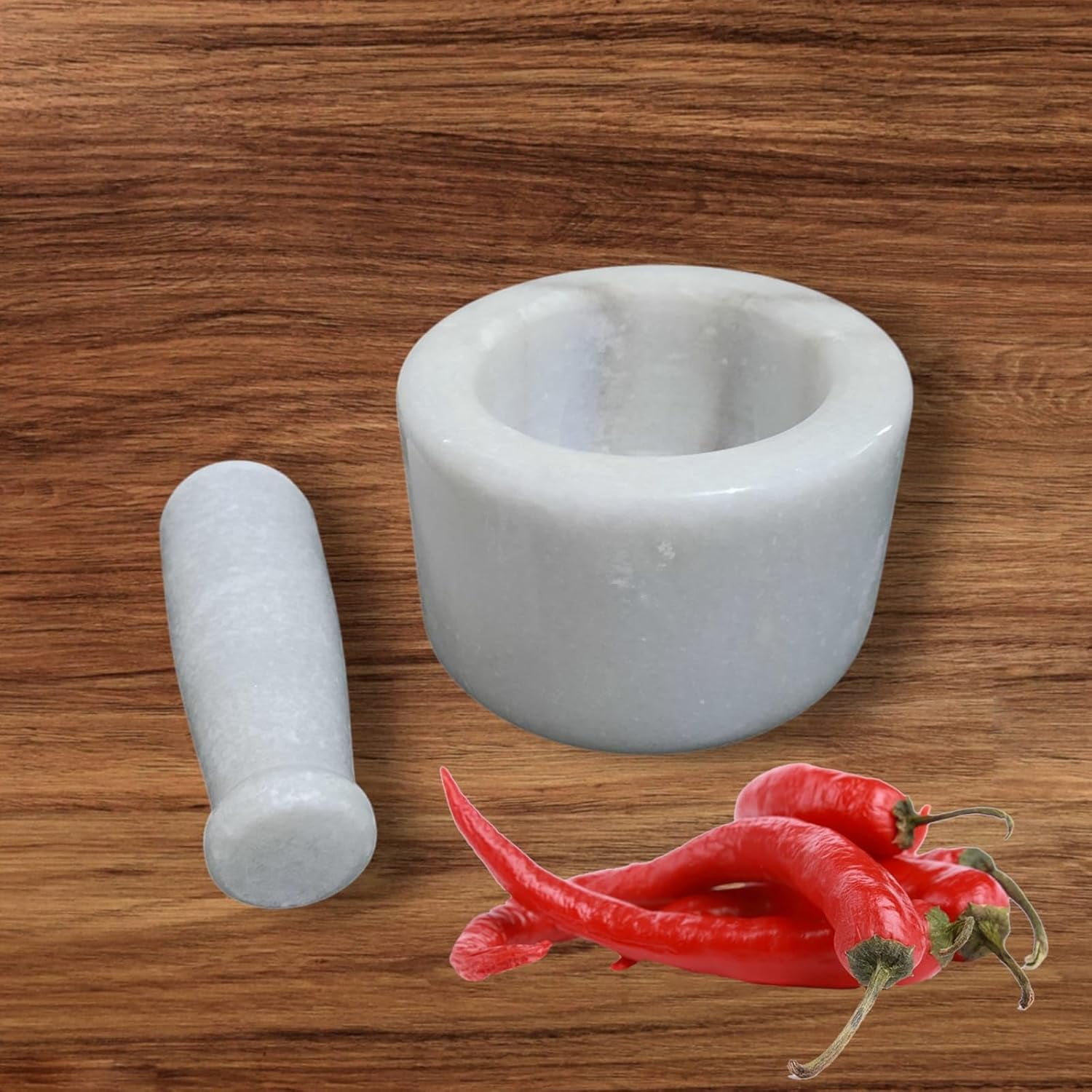 Rasi Gallery Big White Marble Mortar and Pestle OkhaliKhalKharalImam ...