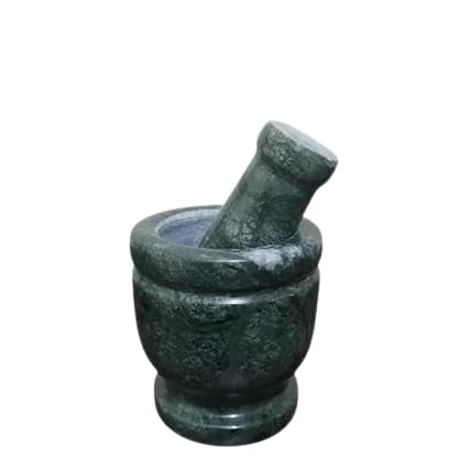 Rasi Gallery Green Marble Mortar and Pestle Set Imam Dasta Kundi Kharal ...