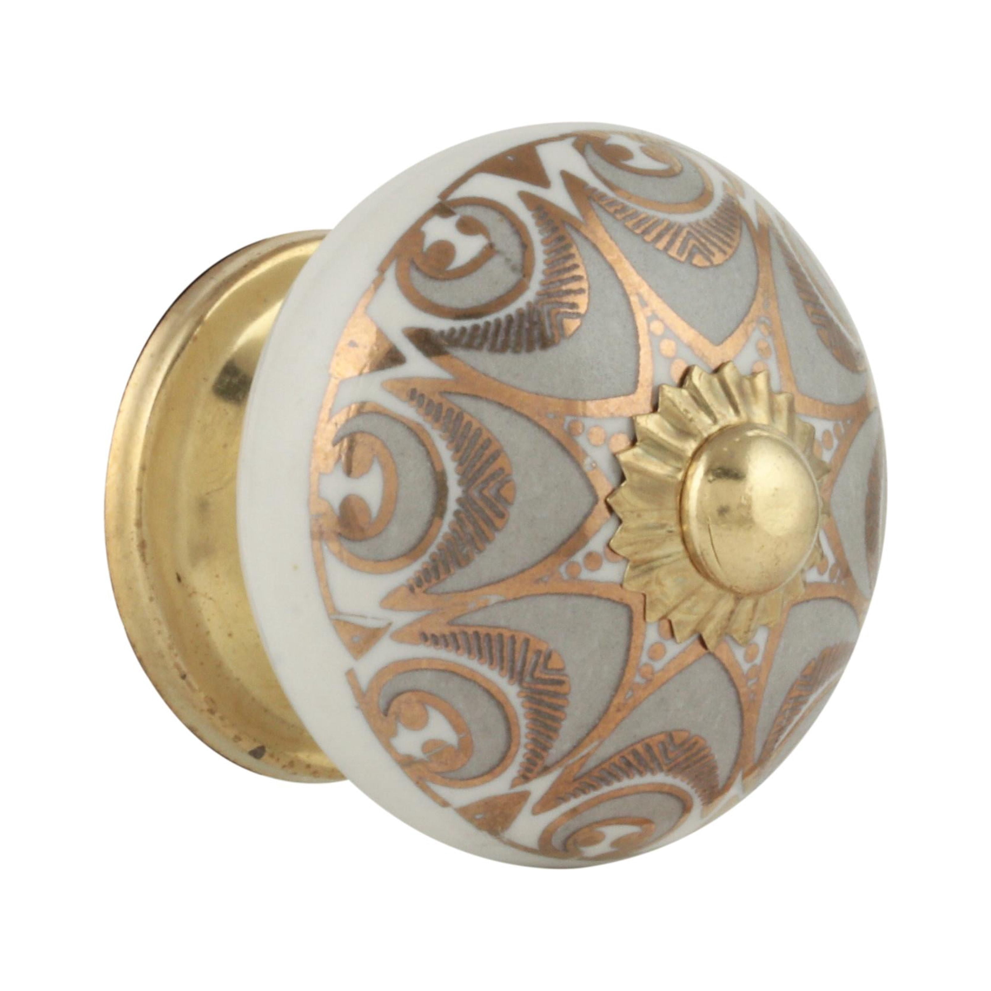 Rasiya Art Dresser Knobs for Cabinets and Drawers - Handmade Ceramic ...