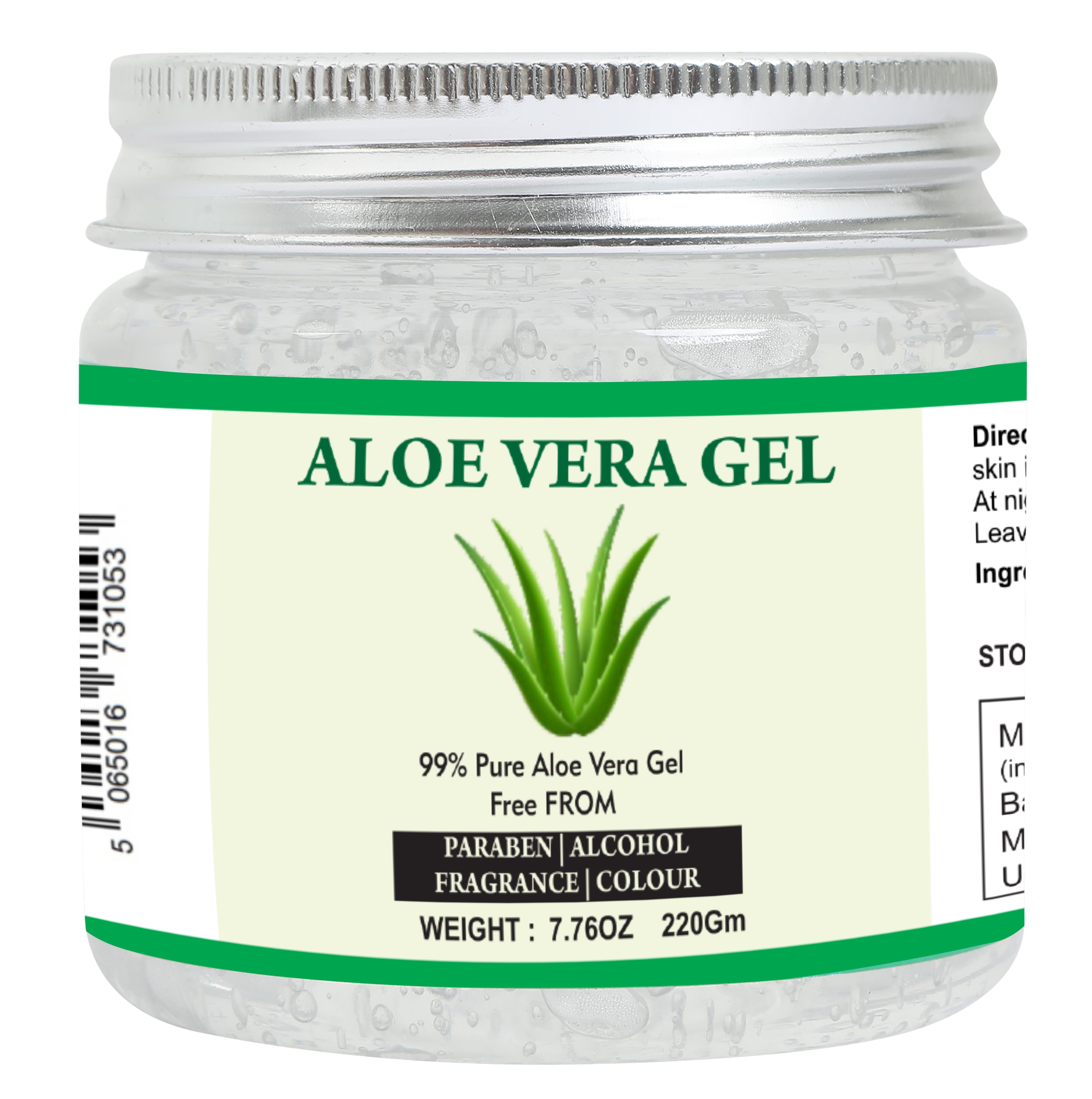 Rasloka Aloe Vera Gel 100% Pure Natural Moisturizing Hydrating Soothing ...