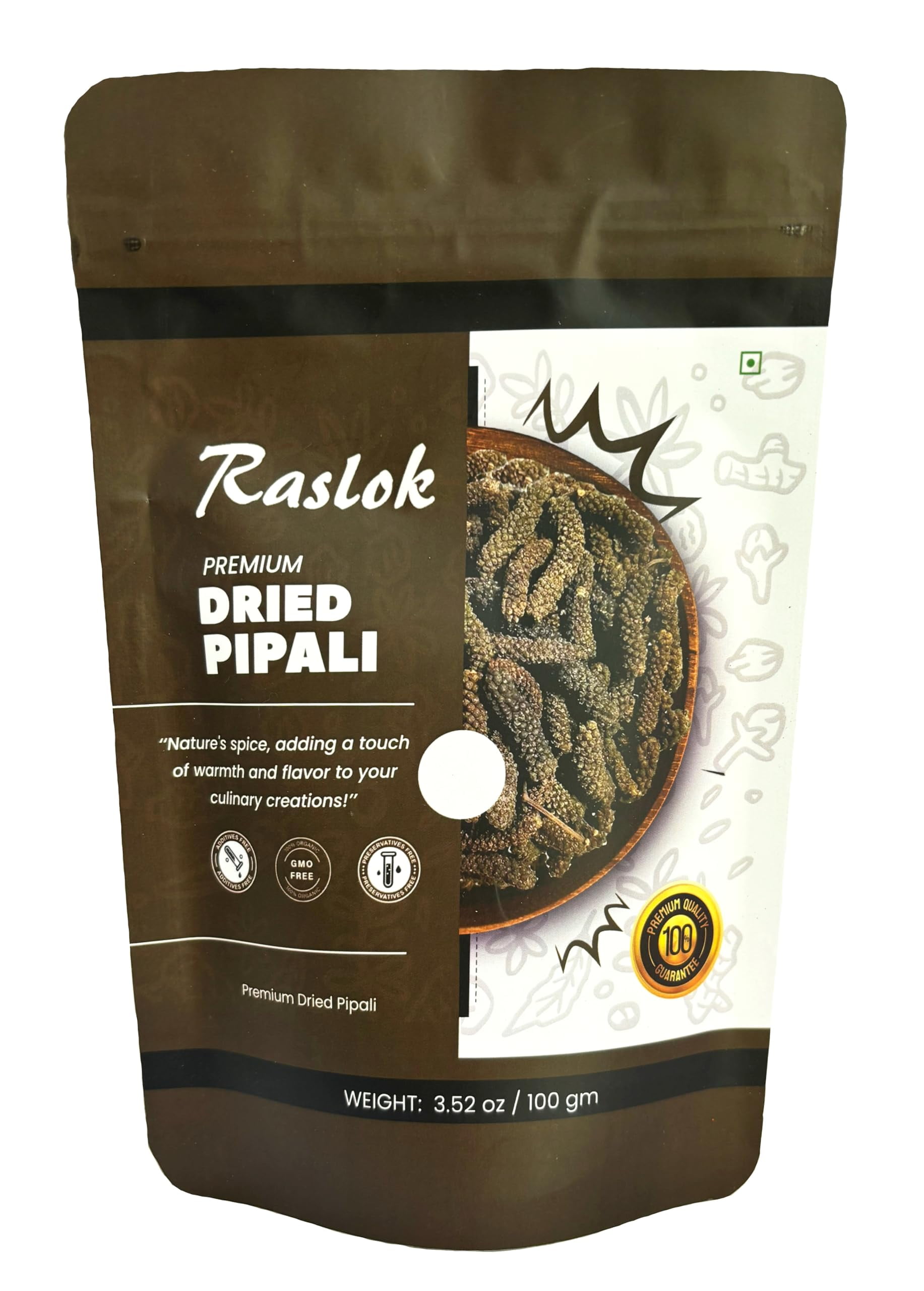 Raslok Dried Pippali Indian OIF8 Long Pepper Whole | 3.52 oz - 100gm ...
