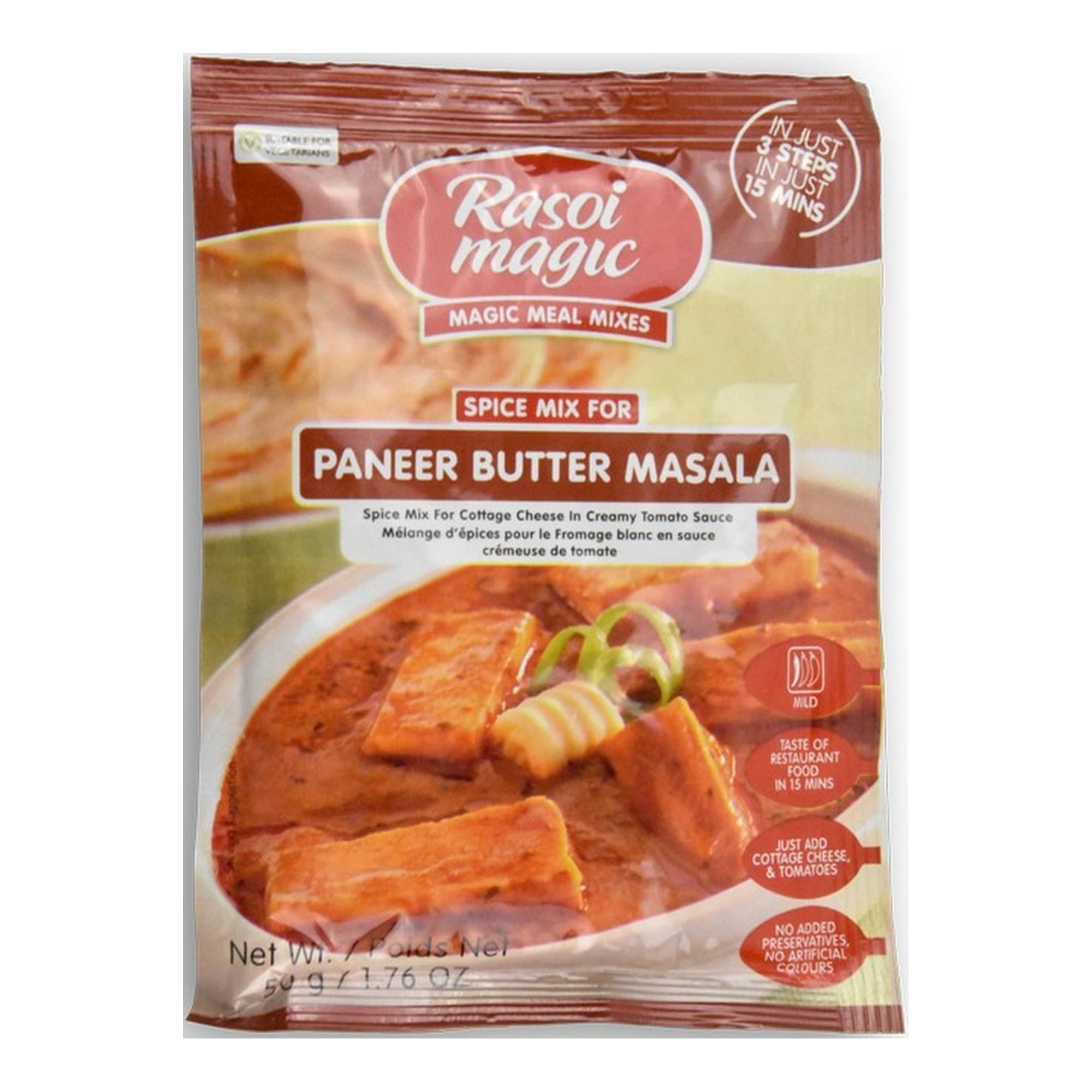 Rasoi Magic Paneer Butter Masala 50g - Walmart.com