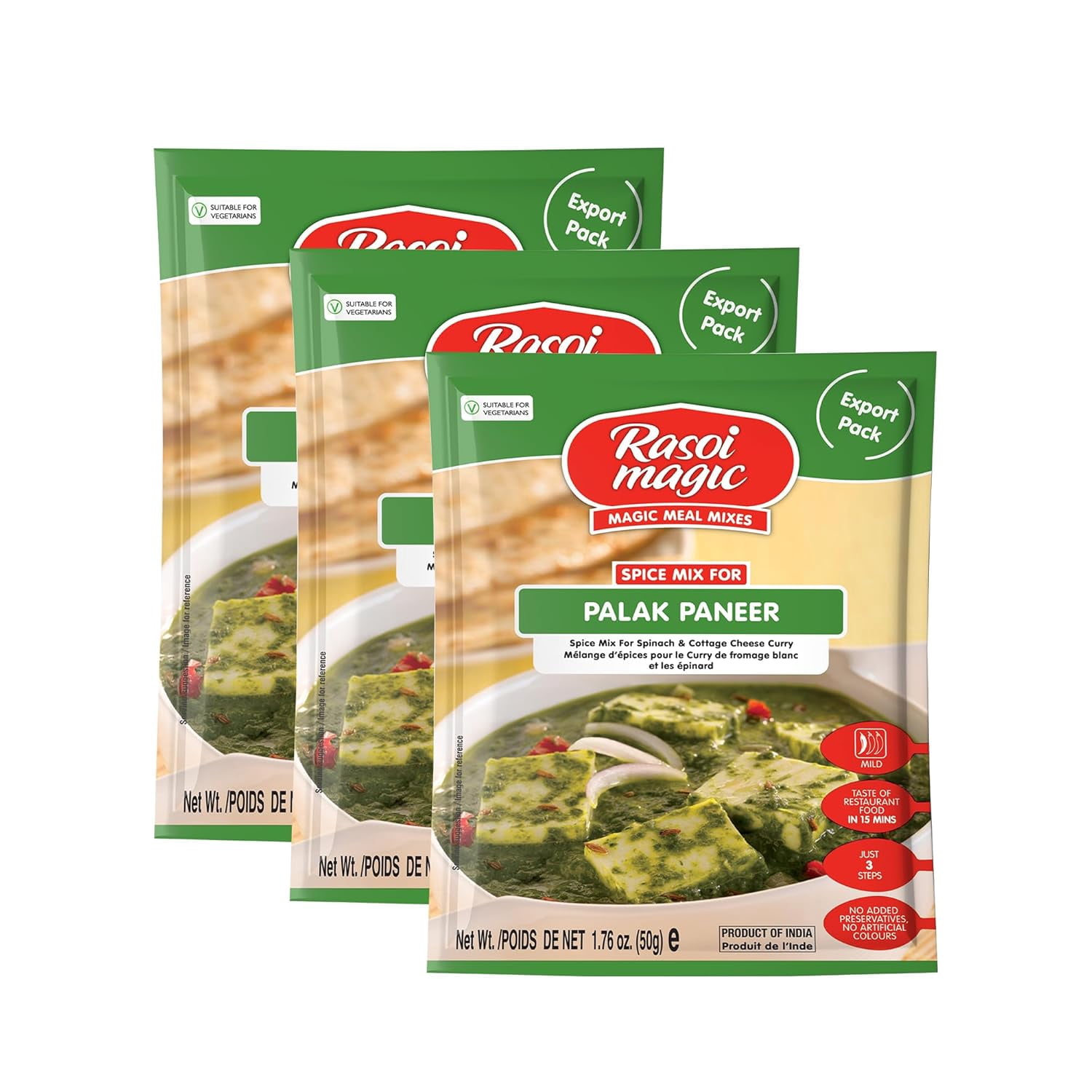 Rasoi Magic Spice Mix for Palak Paneer (Pack of 3) | Ready to cook | No ...
