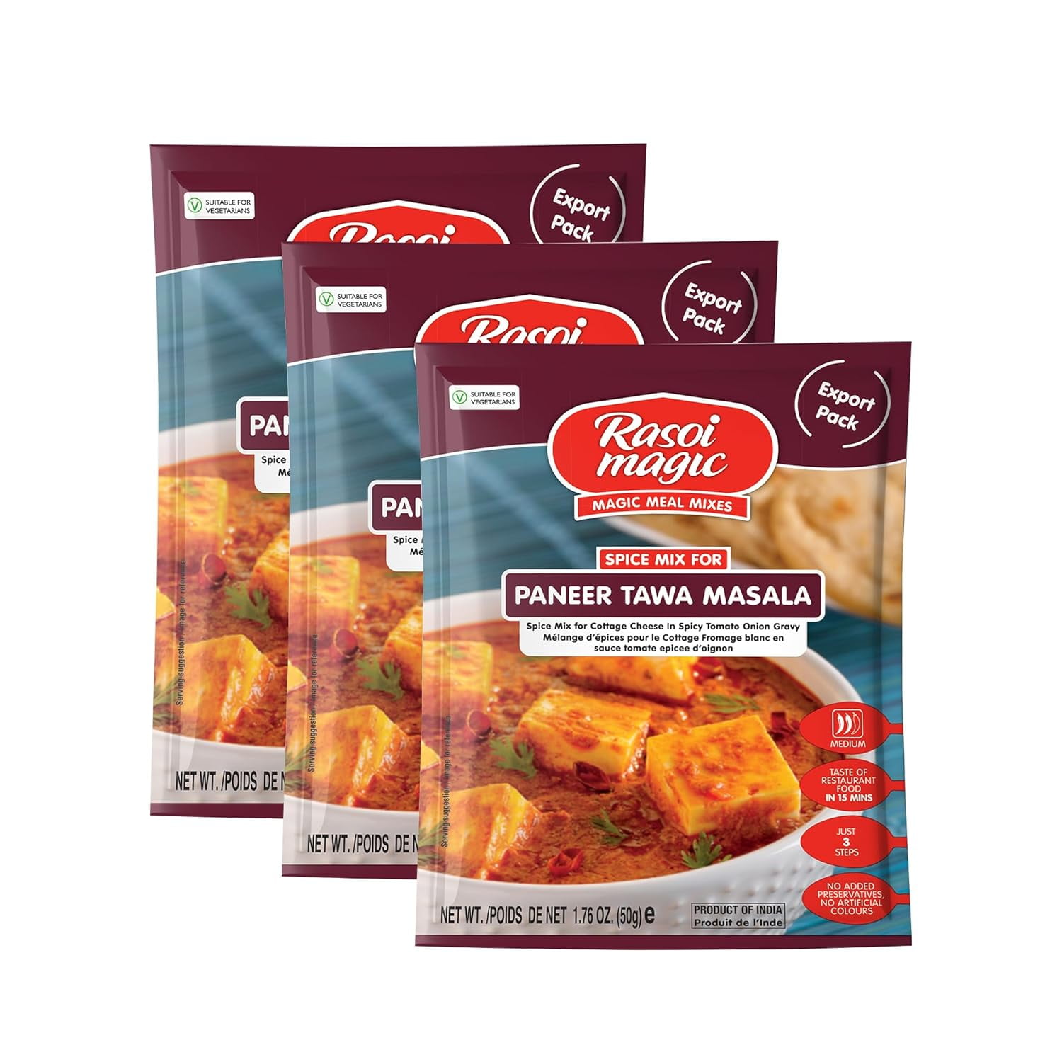 Rasoi Magic Spice Mix for Paneer Tawa, 50g | Ready-to-Cook | No Added ...