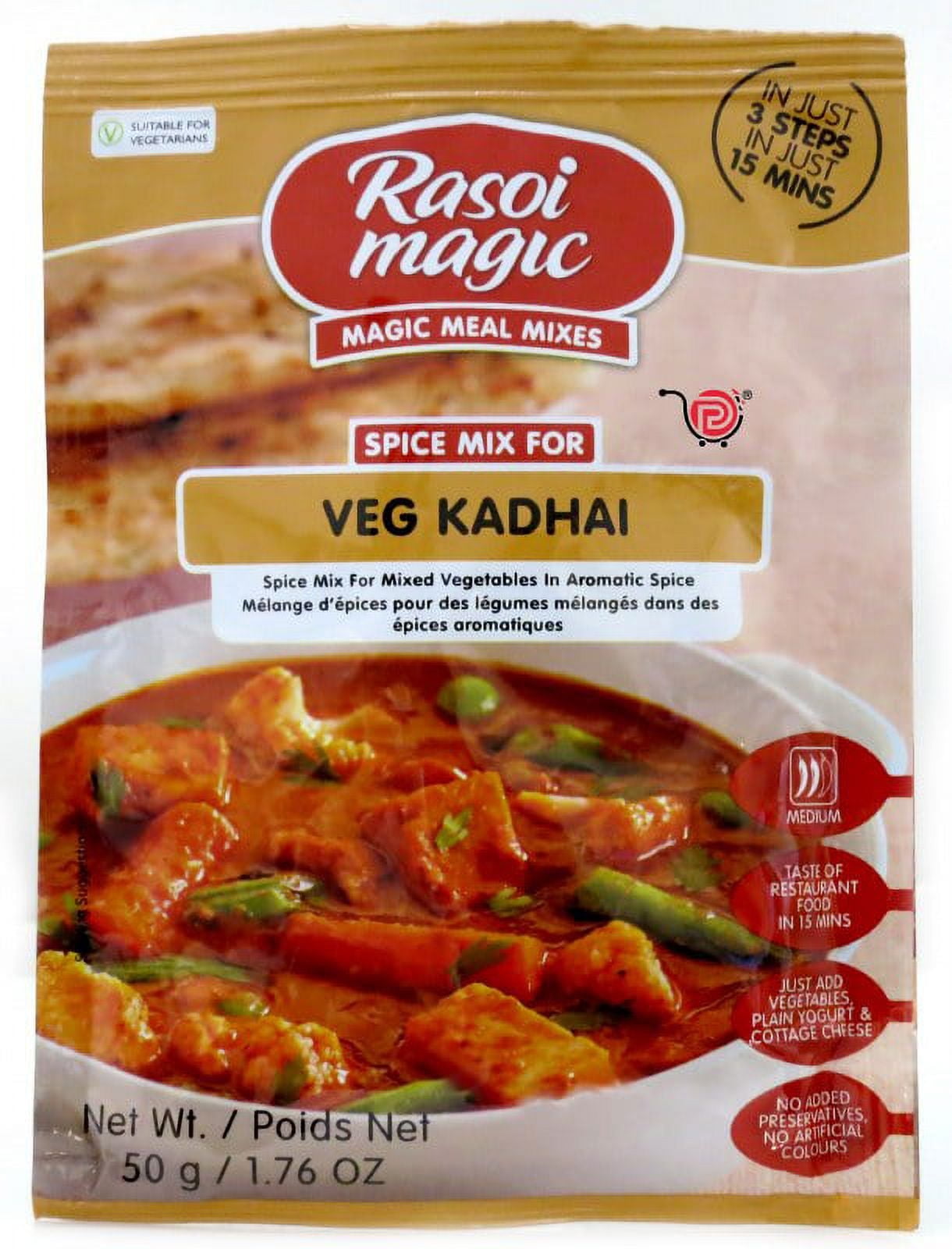 Rasoi Magic Veg Kadhai Mix 1.76 oz bag - Walmart.com