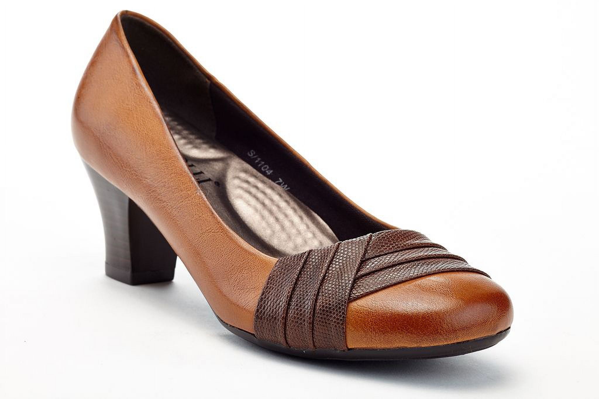 Rasolli Gina two tone comfort heels - Walmart.com